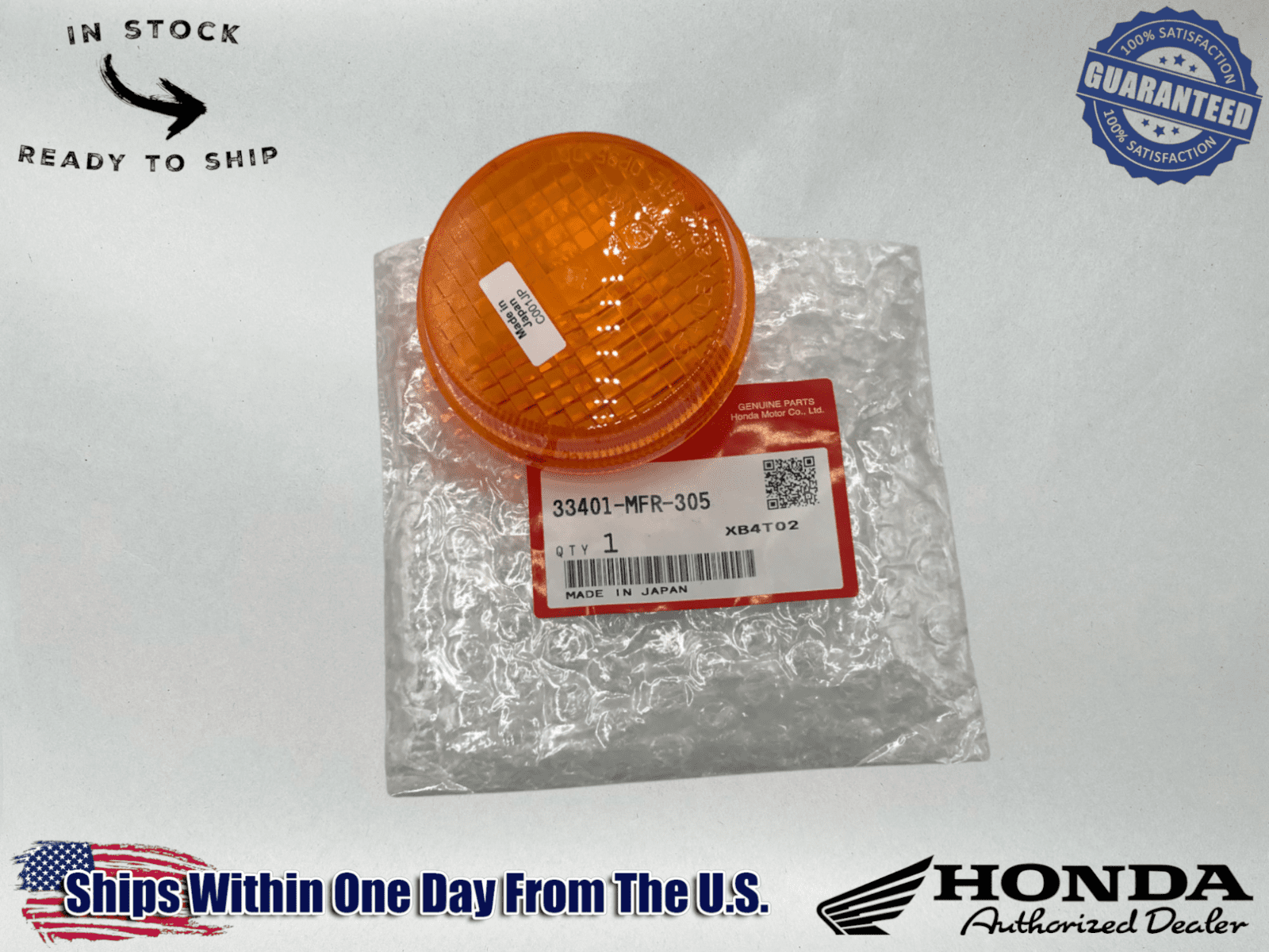 Honda OEM Turn Signal Lens 1998-2018 Shadow Phantom Spirit Fury 33401 ...