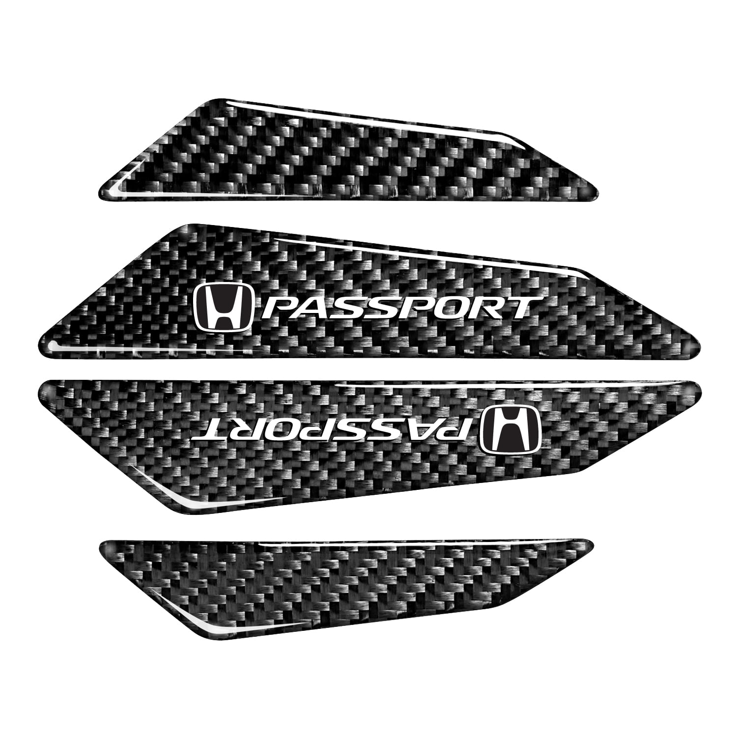 Honda Passport Black Real Carbon Fiber Universal Auto Door Edge Guard ...