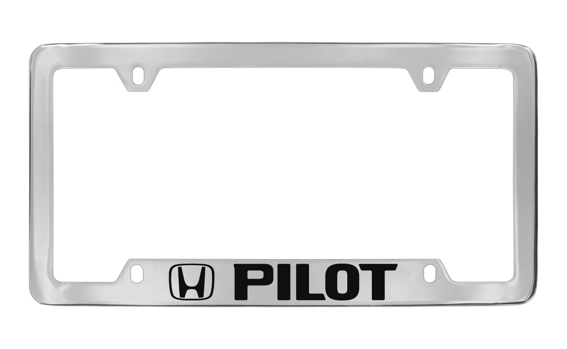 Honda Pilot Chrome Plated Metal Bottom Engraved License Plate Frame ...