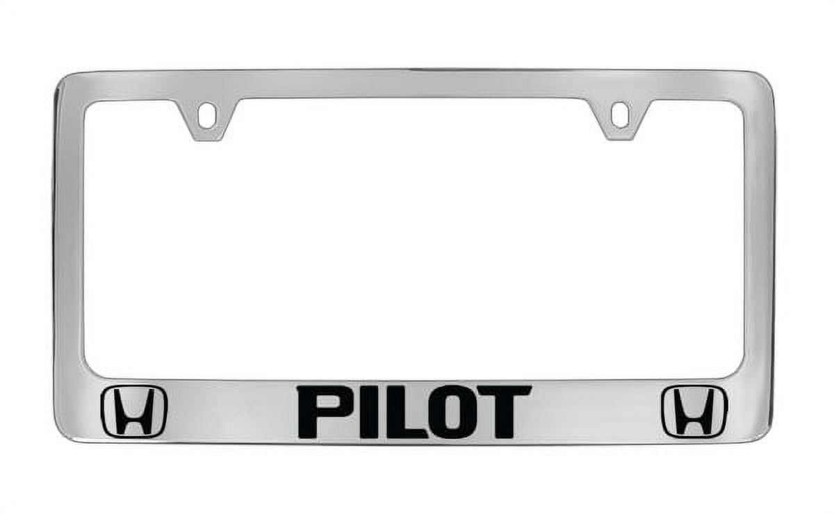 Honda Pilot Chrome Plated Metal License Plate Frame Holder - Walmart.com