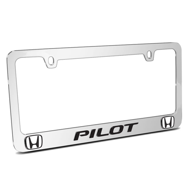 Honda Pilot Dual Logo 3D Embossed Letters on Mirror Chrome Metal ...