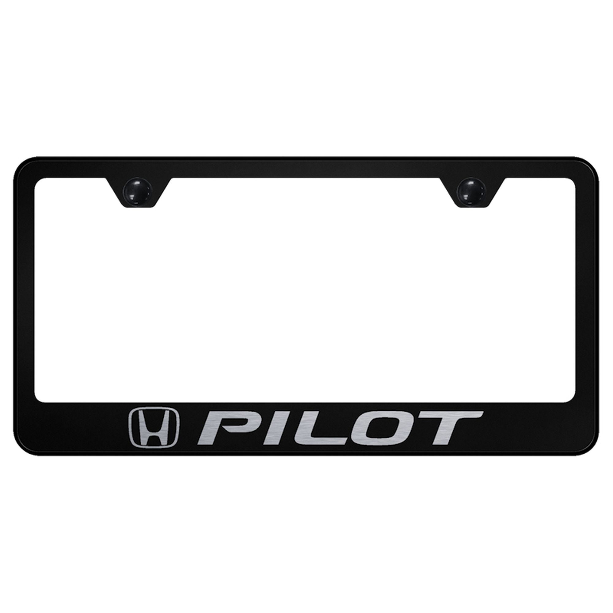 Honda Pilot Laser Etched Logo Stainless Steel License Plate Frame ...