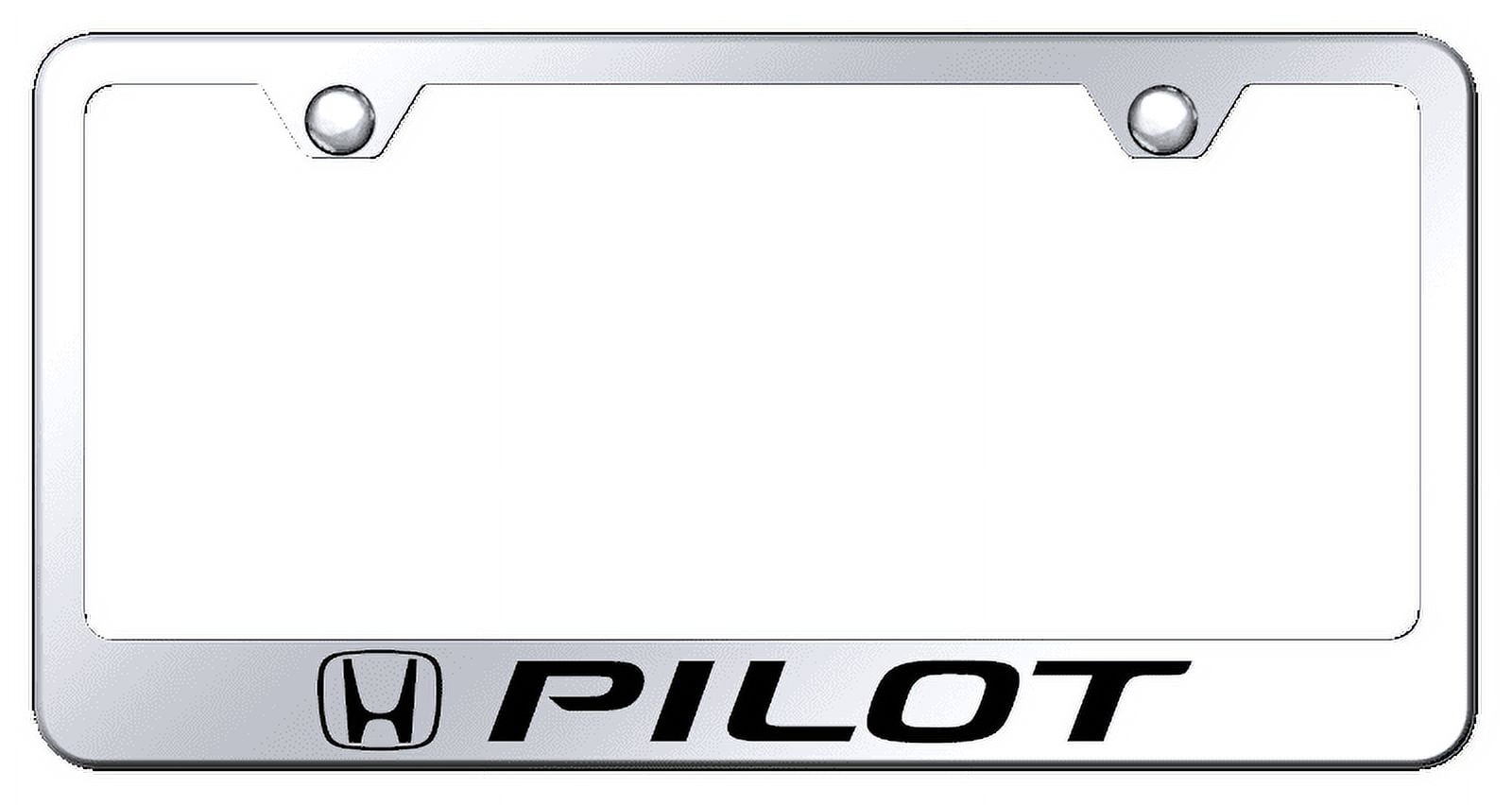 Honda Pilot Laser Etched Logo Stainless Steel License Plate Frame ...