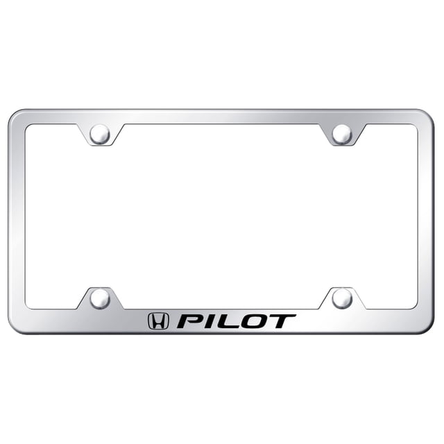 Honda Pilot Laser Etched Stainless Steel Wide Body License Plate Frame ...