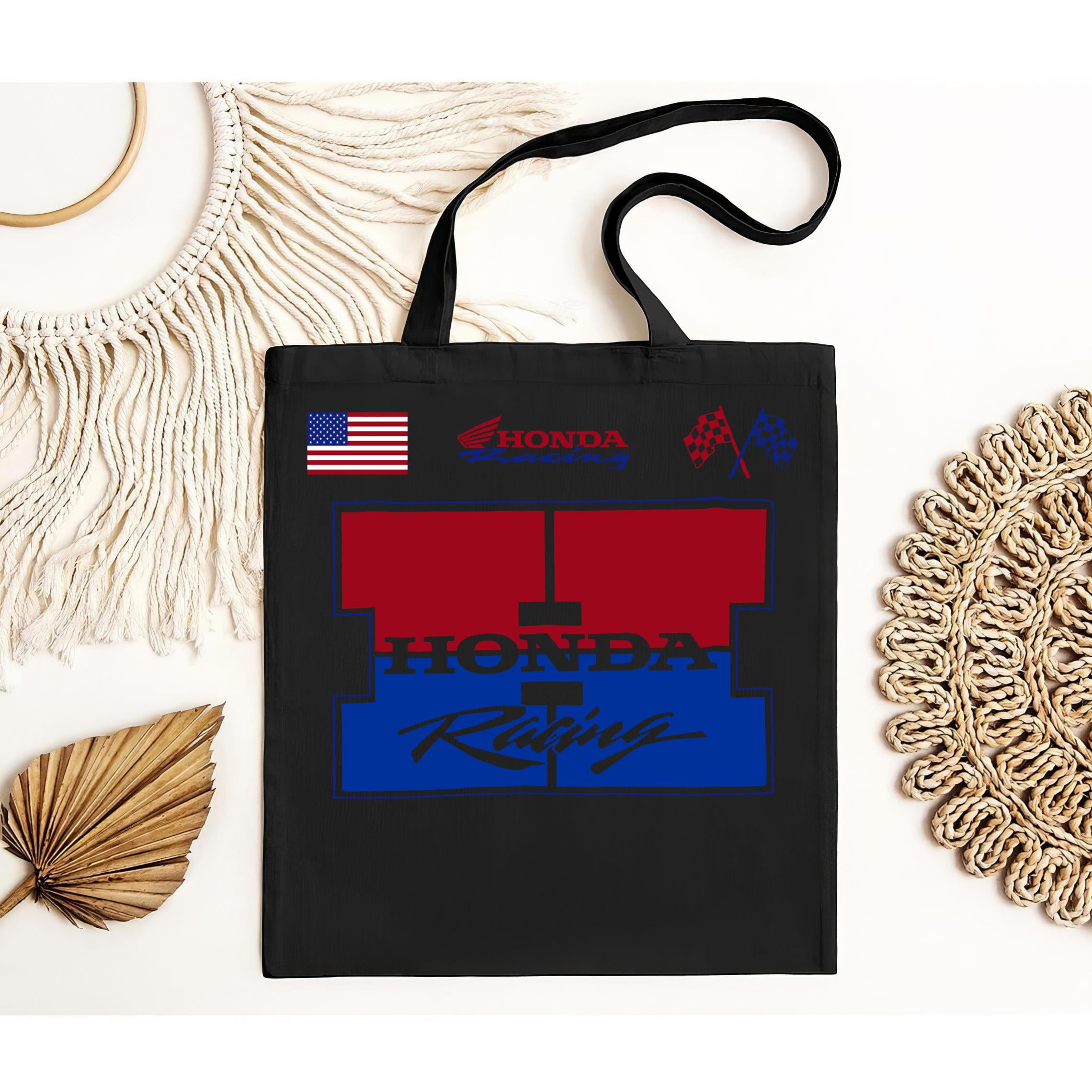 Honda Racing Team Men's Tote Bag Track Time Short Sleeve Crewneck in White-TH55853 - Walmart.com