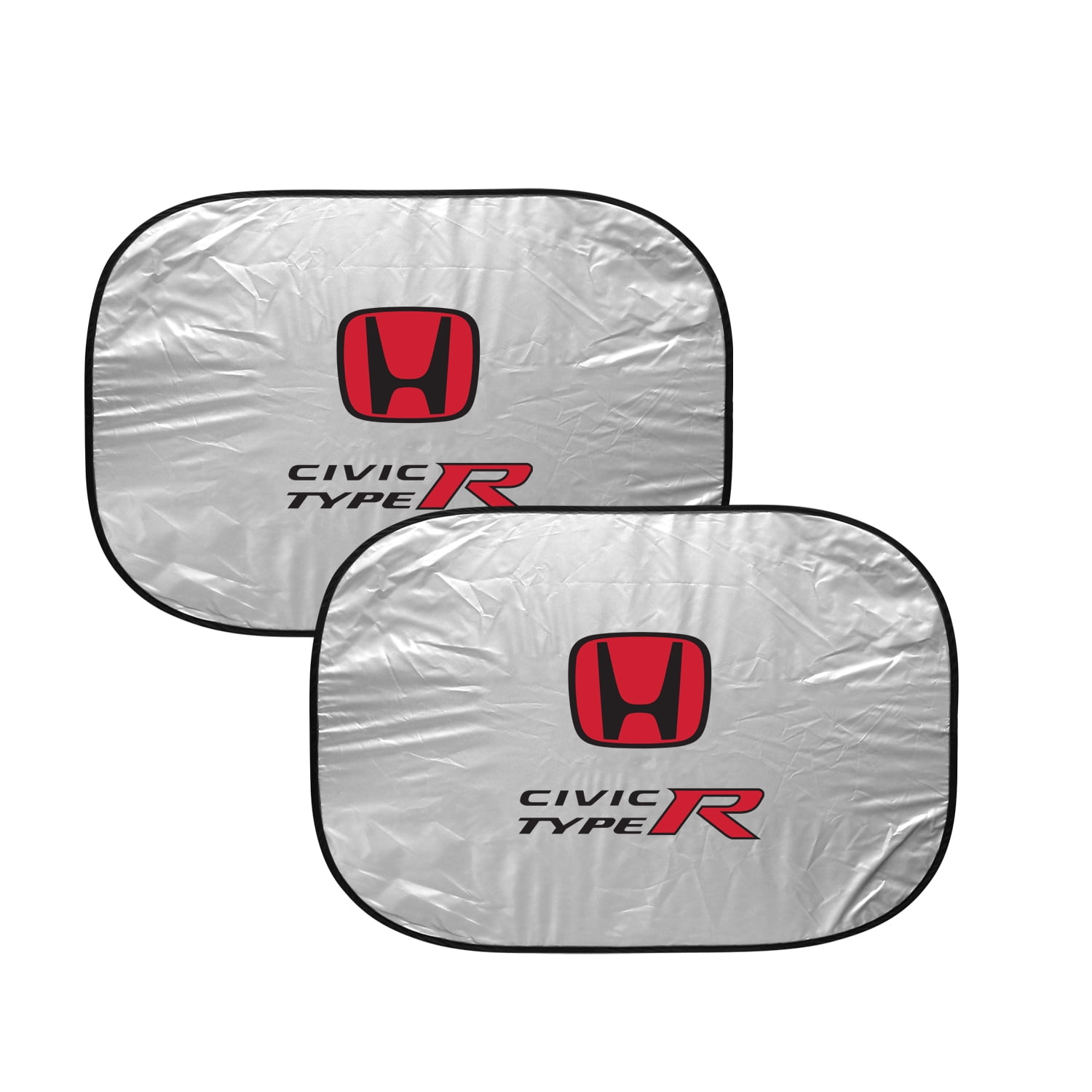 Honda Red Logo Civic Type-R Dual Panels Easy Folding Windshield Sun ...