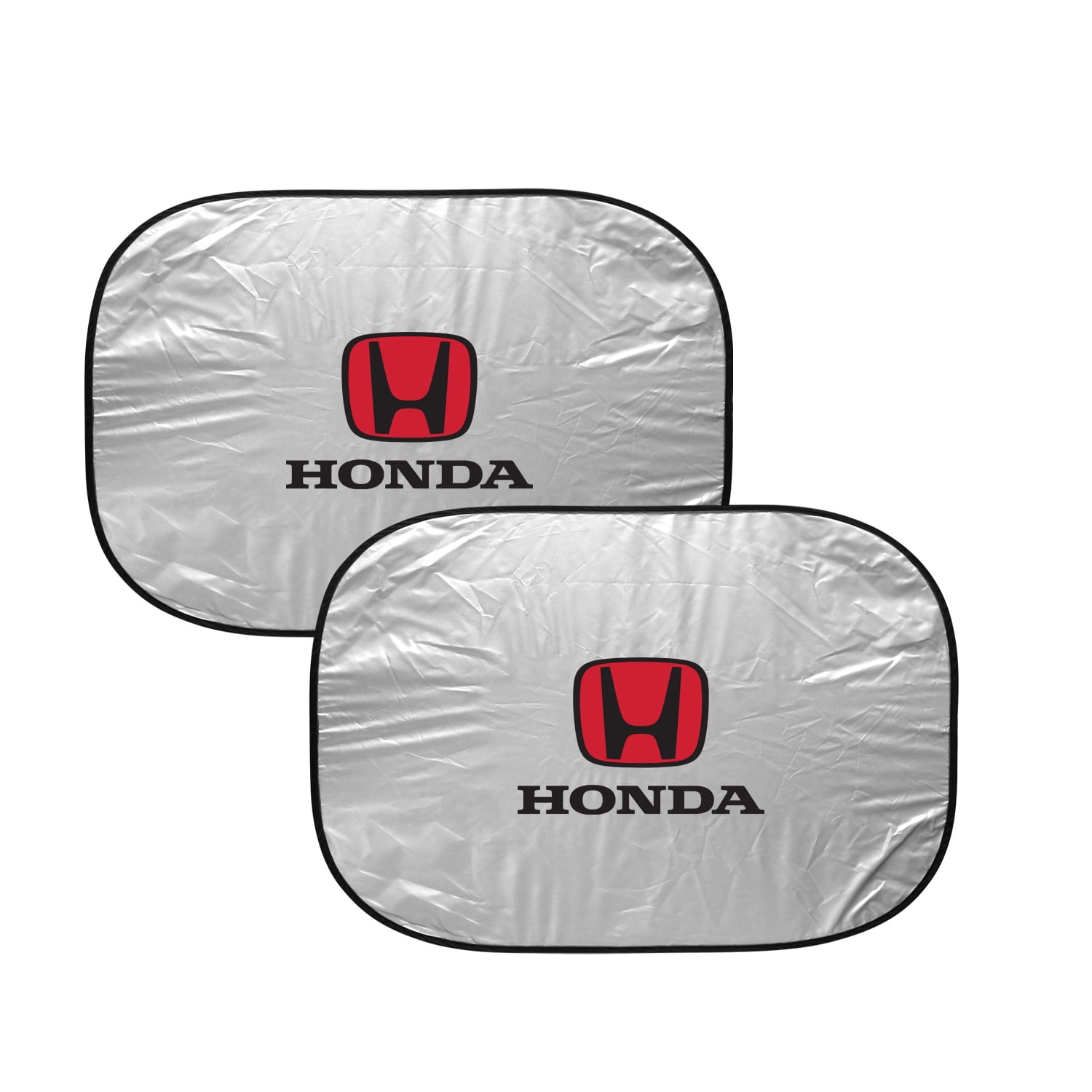 Honda Red Logo Dual Panels Easy Folding Windshield Sun Shade for Cars ...