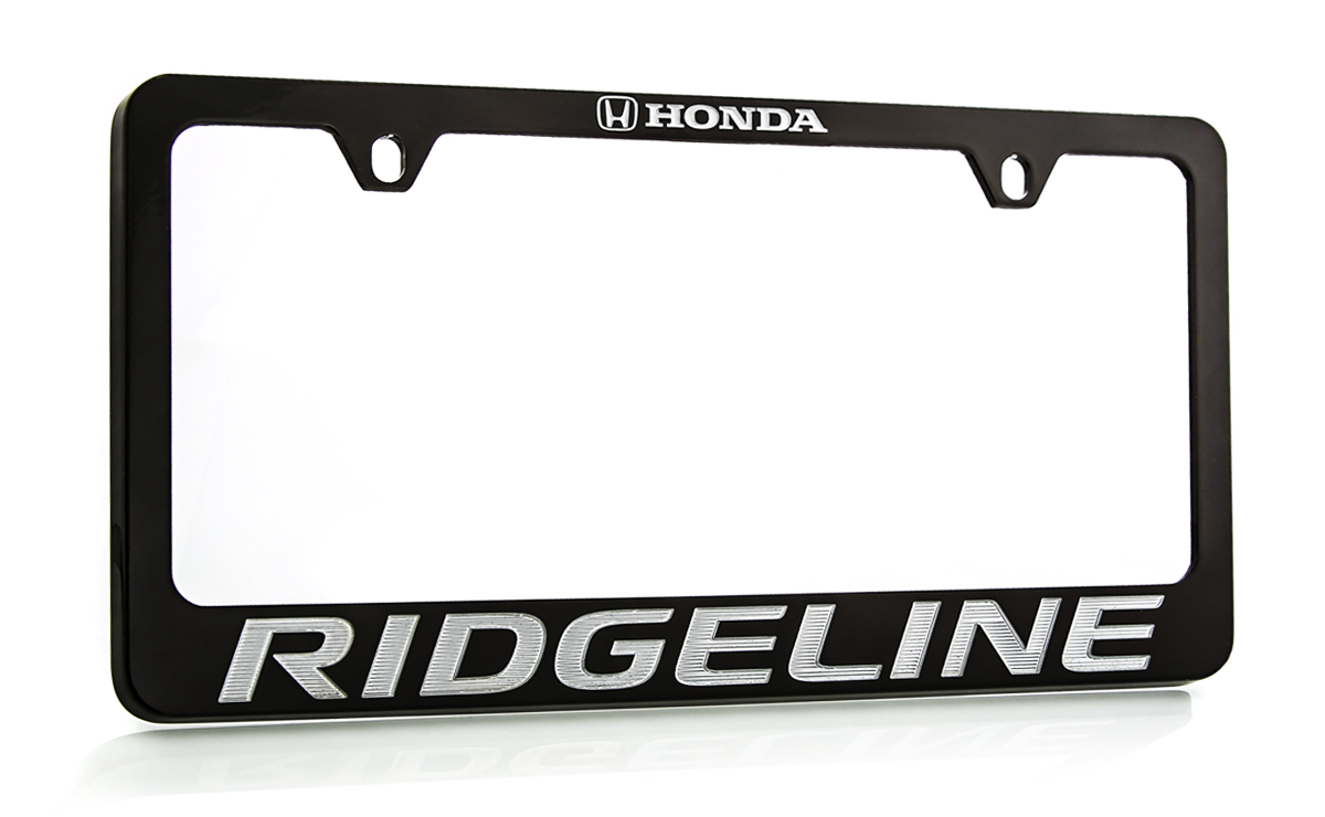 Honda Ridgeline Black Zinc License Plate Frame, 2 Hole with Screw ...