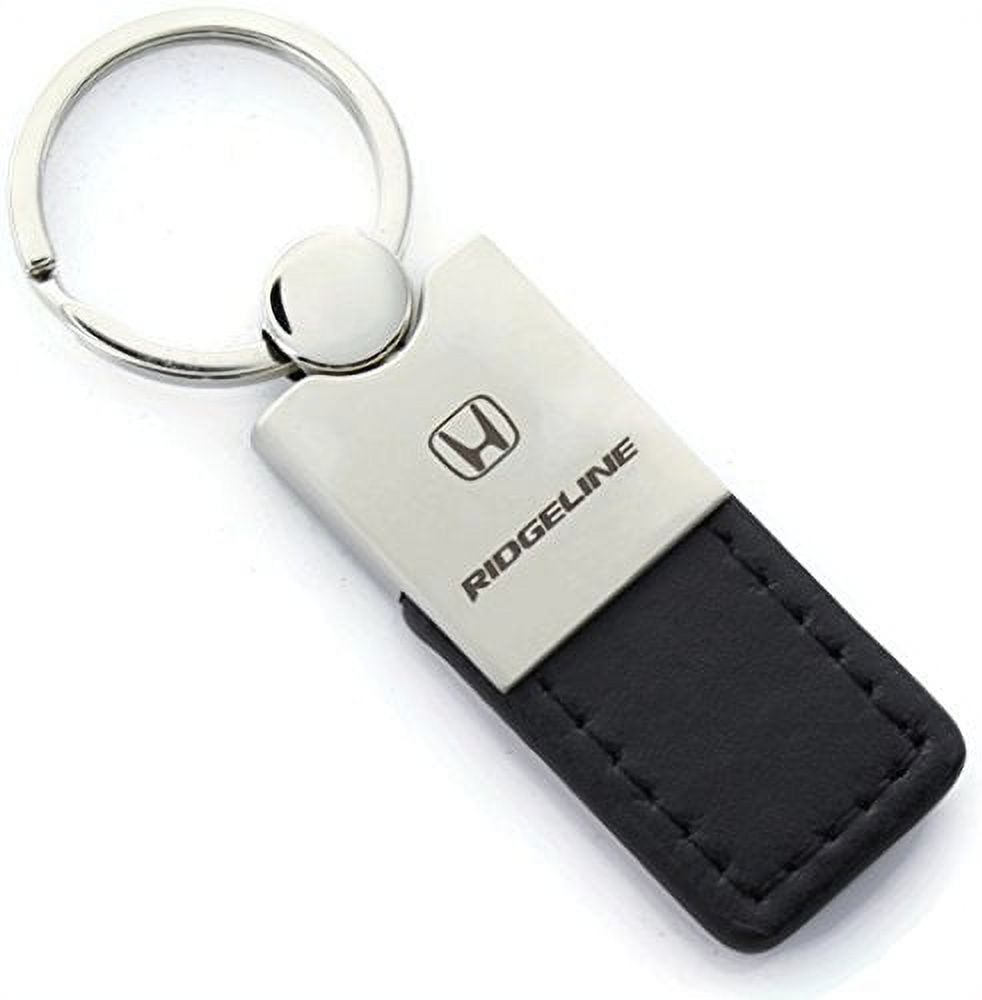 Honda Ridgeline Keychain & Keyring - Duo Premium Black Leather ...