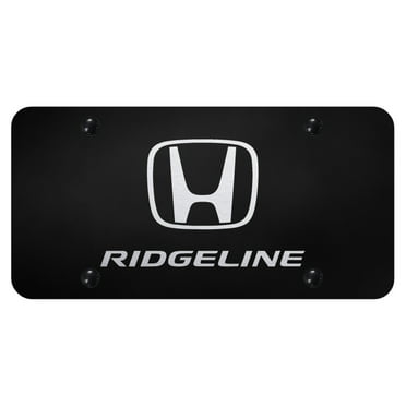 Honda Dual Logo License Plate Kit (Black) - Walmart.com