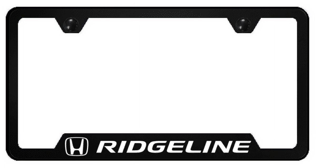 Honda Ridgeline Logo Polycarbonate Notched License Plate Frame Official ...