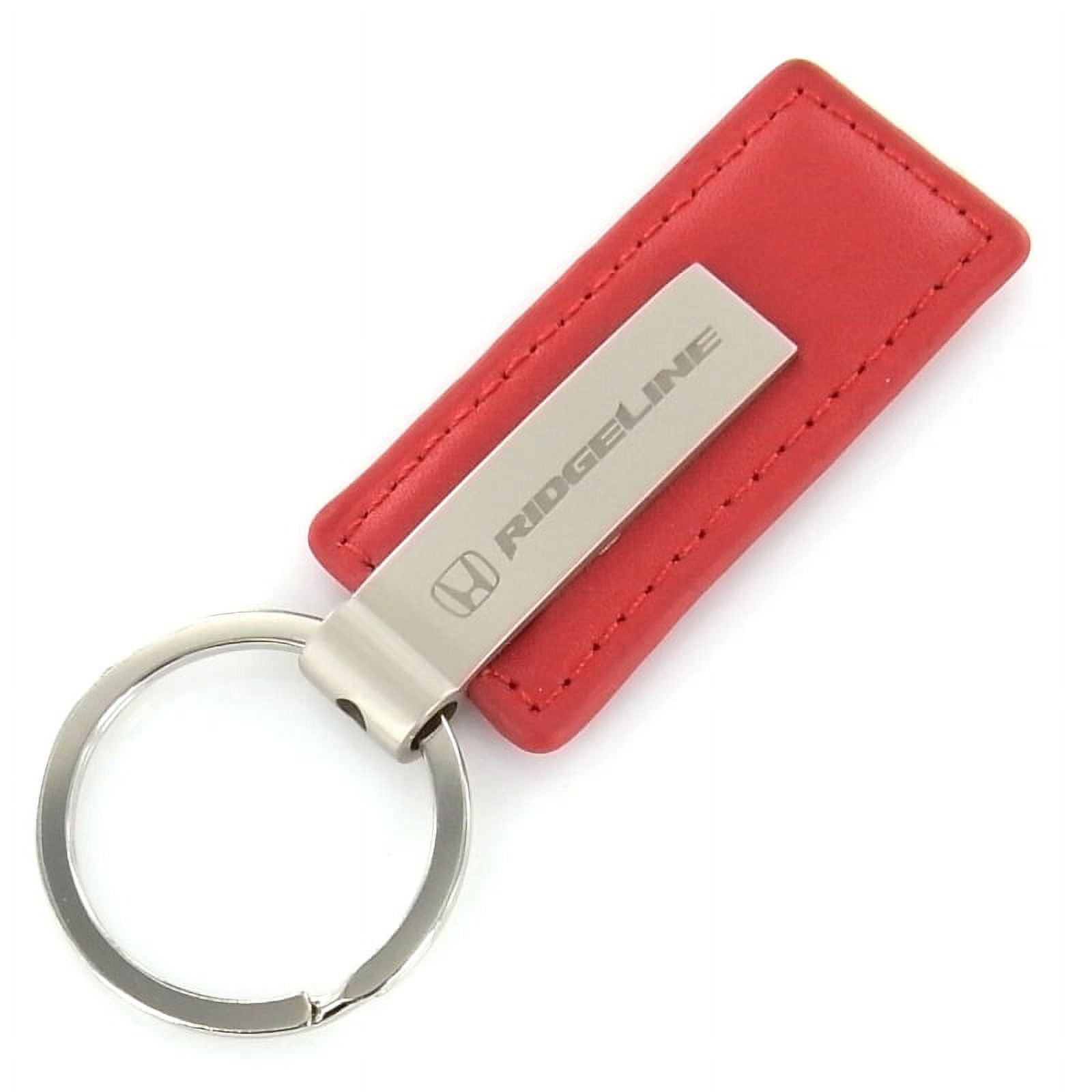 Honda Ridgeline Rectangular Leather Key Chain (Red) - Walmart.com