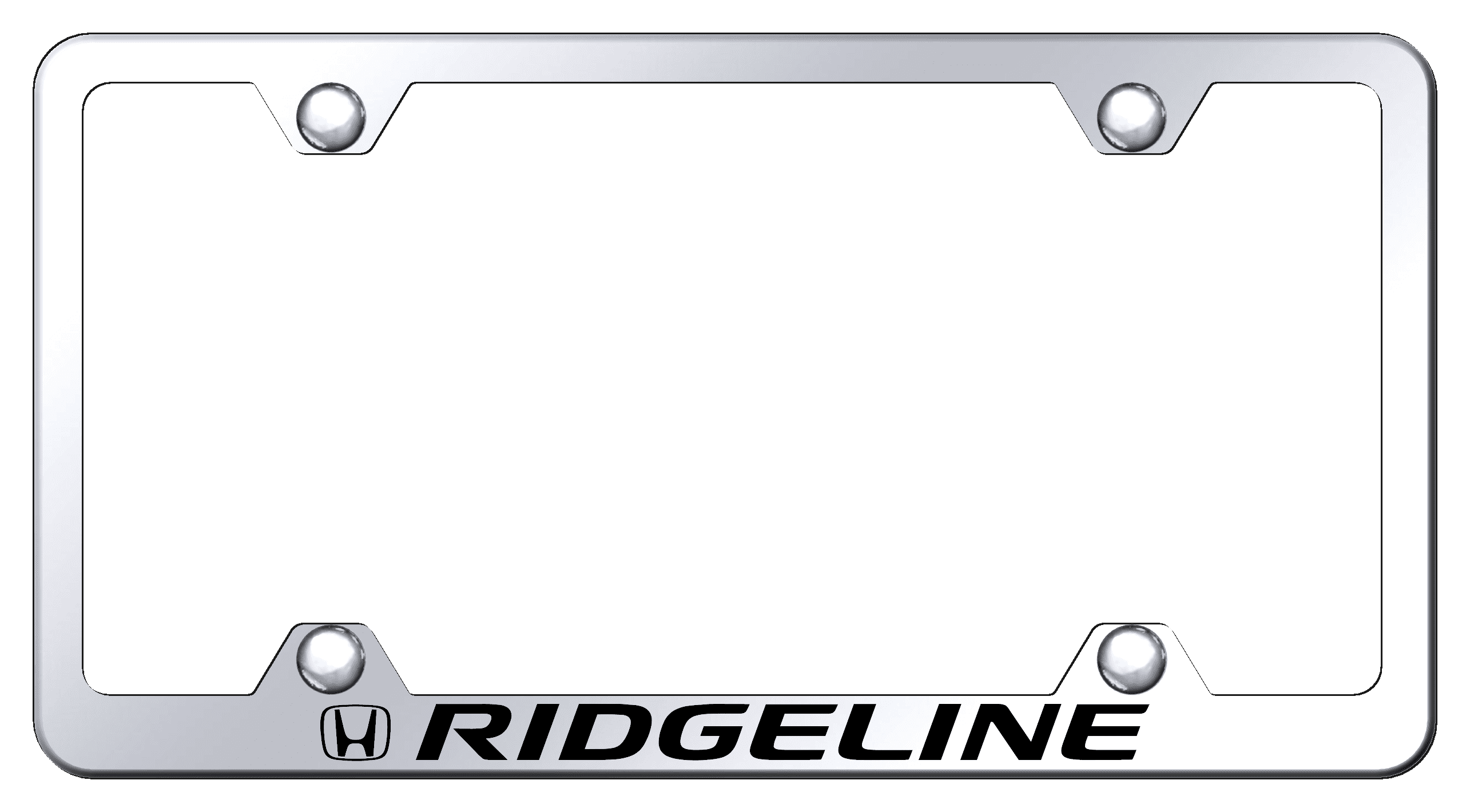 Honda Ridgeline Stainless Steel Wide Body License Plate Frame (Chrome ...