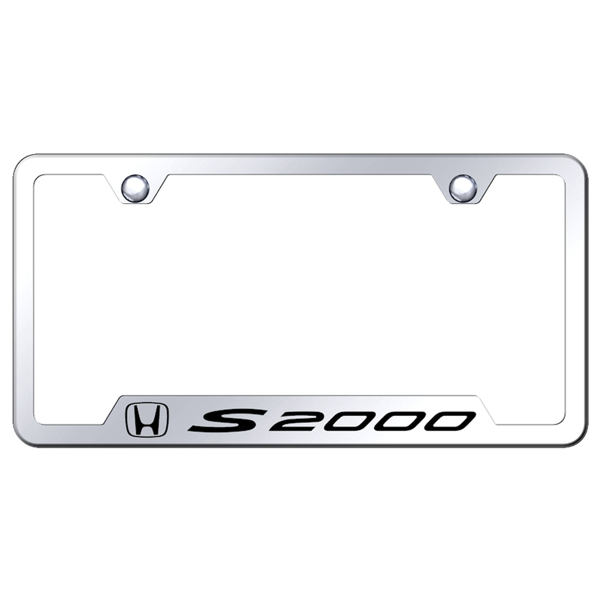 Honda S2000 Laser Etched Logo Cut-Out License Plate Frame (Chrome ...