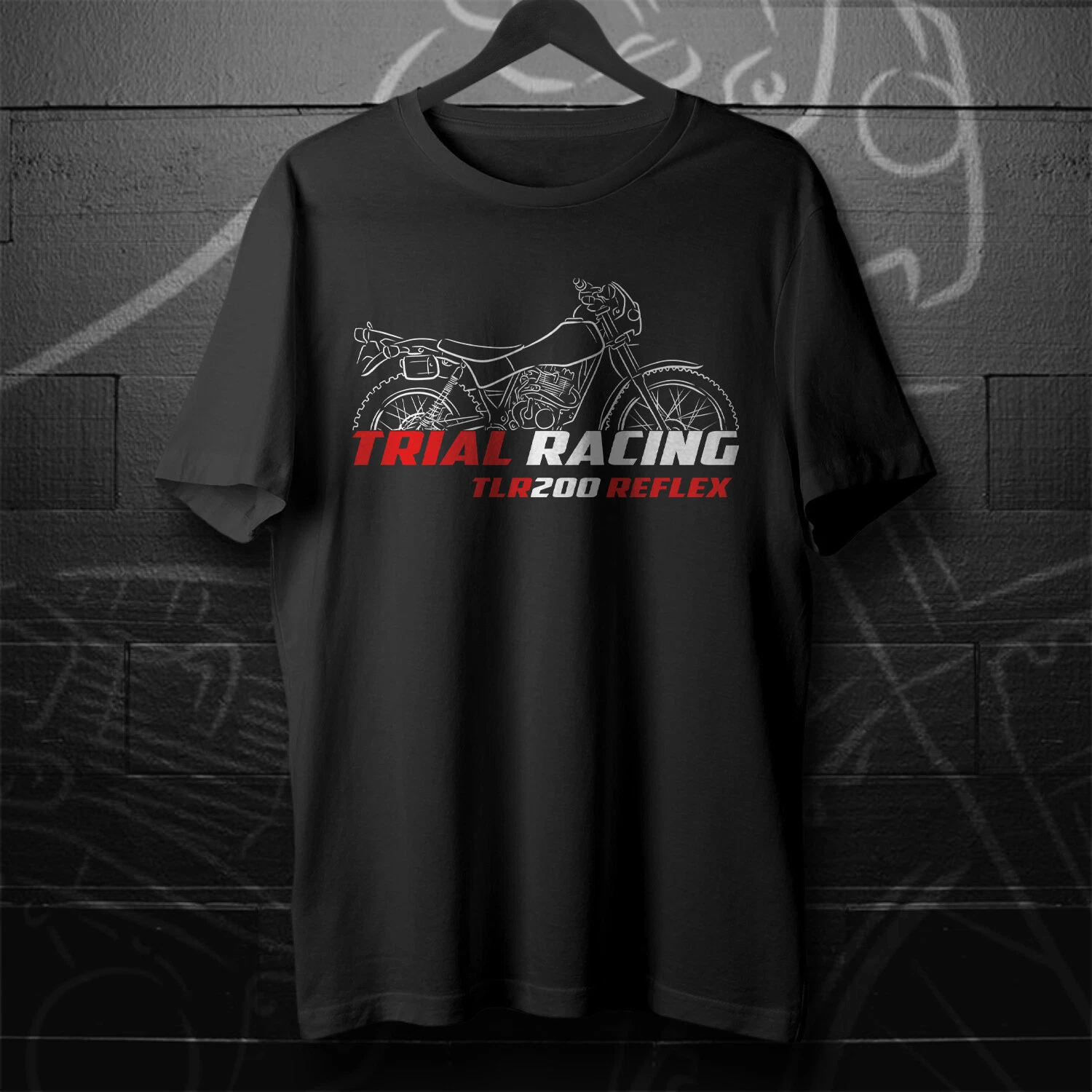 Honda TLR 200 Reflex 1986-1987 - Motorcycle T-Shirt for Trial Riders - Walmart.com