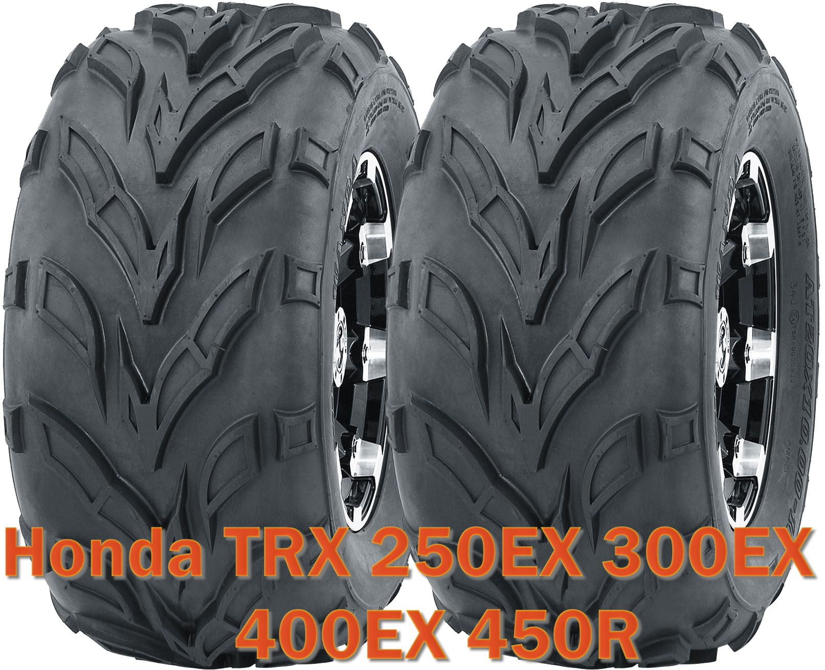 Honda TRX 250EX 300EX 400EX 450R ATV front tires set 22x7-10 22x7x10 ...