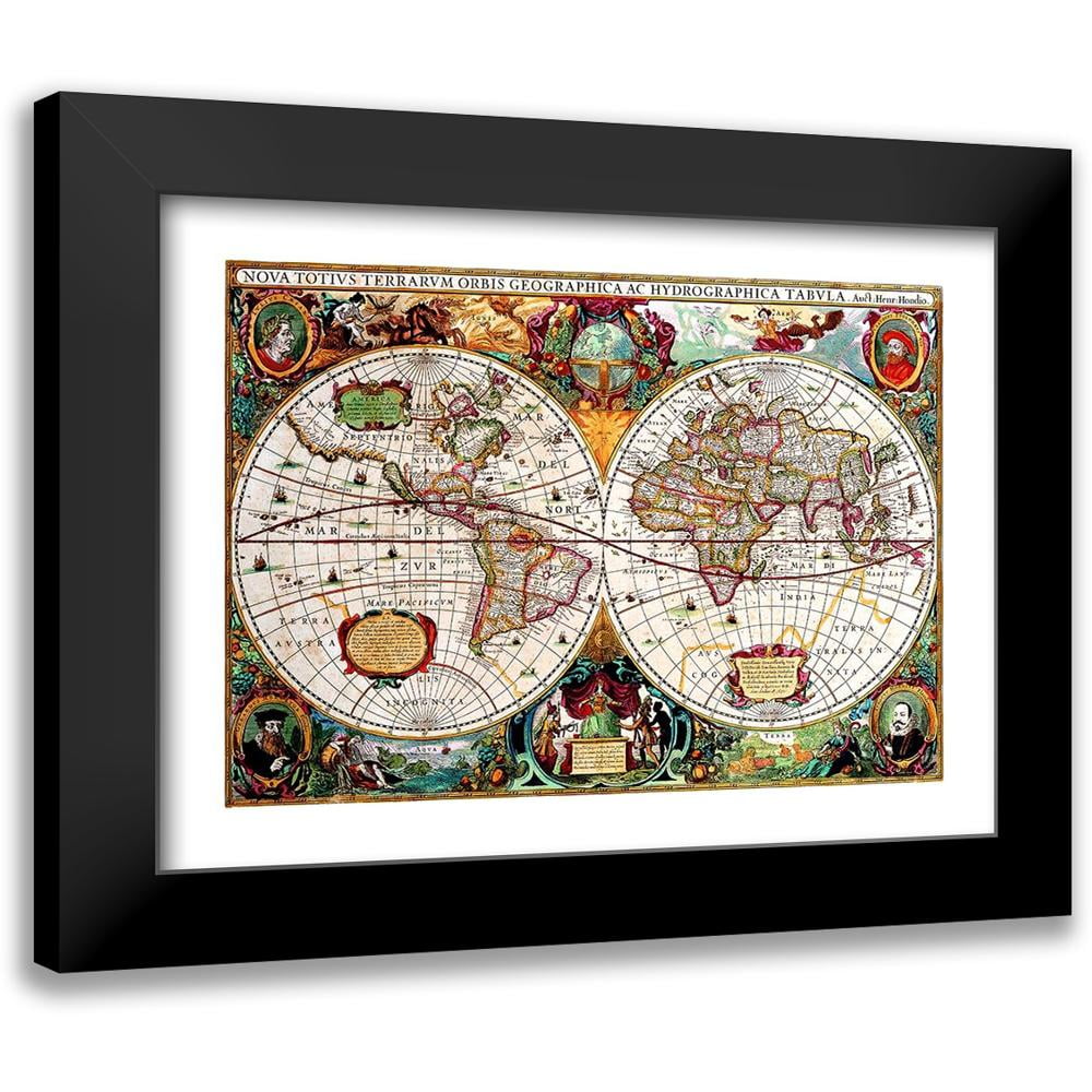 Hondio 18x14 Black Modern Framed Museum Art Print Titled - World ...