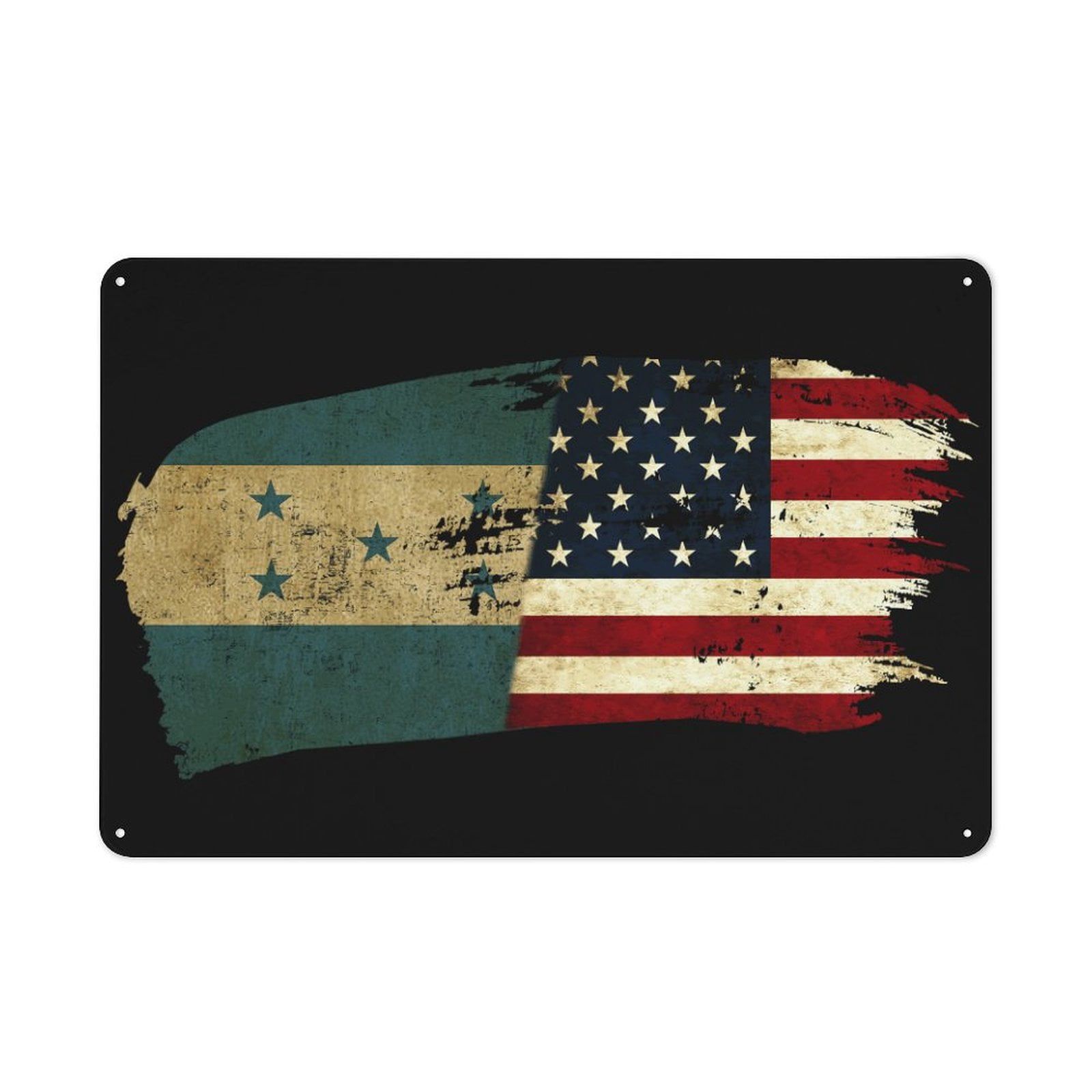 Honduran America Flag Metal Tin Sign,Wall Decor Sign Funny Home Decor ...