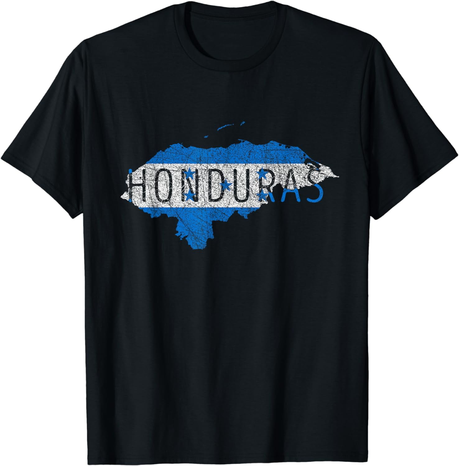 Honduran Map and Flag Souvenir - Distressed Honduras T-Shirt - Walmart.com