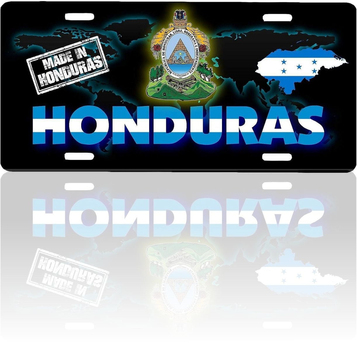 Honduras Aluminum Vanity Novelty License Plate Placa, 6" x 12 ...