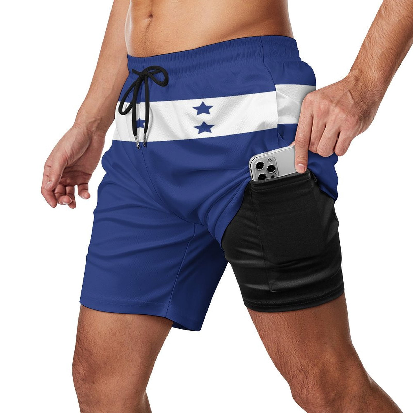Honduras Flag Quick Dry Swimming Shorts For Men Swimwear Swimsuit Swim ...