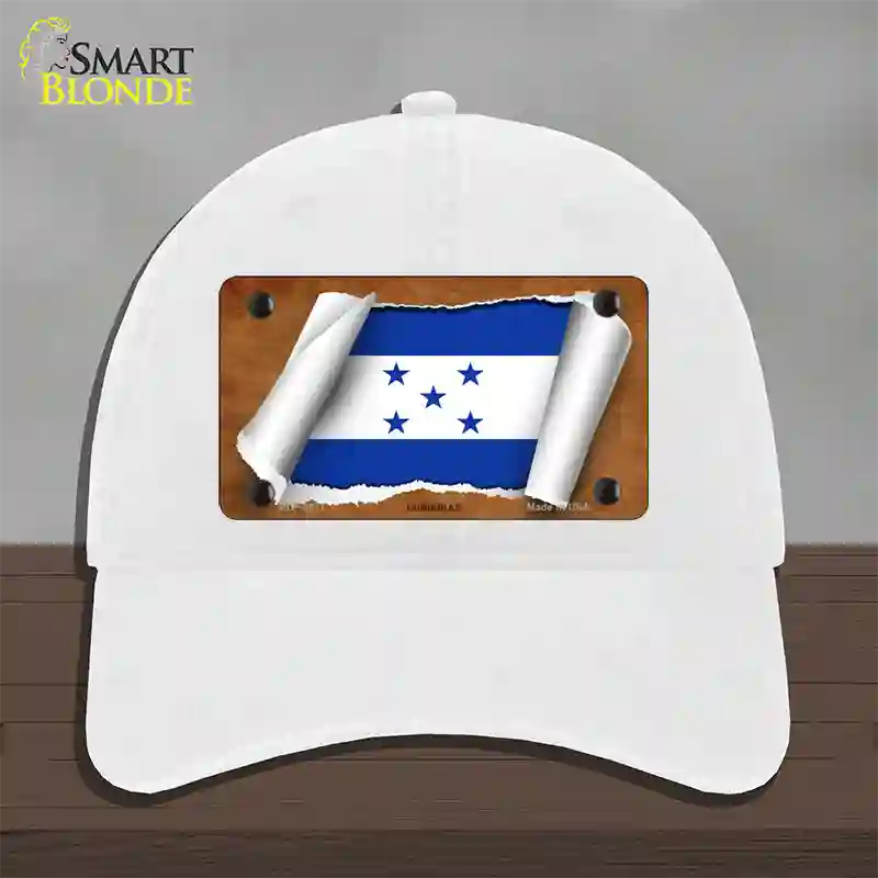 Honduras Flag Scroll Novelty License Plate Hat Unconstructed Cotton ...