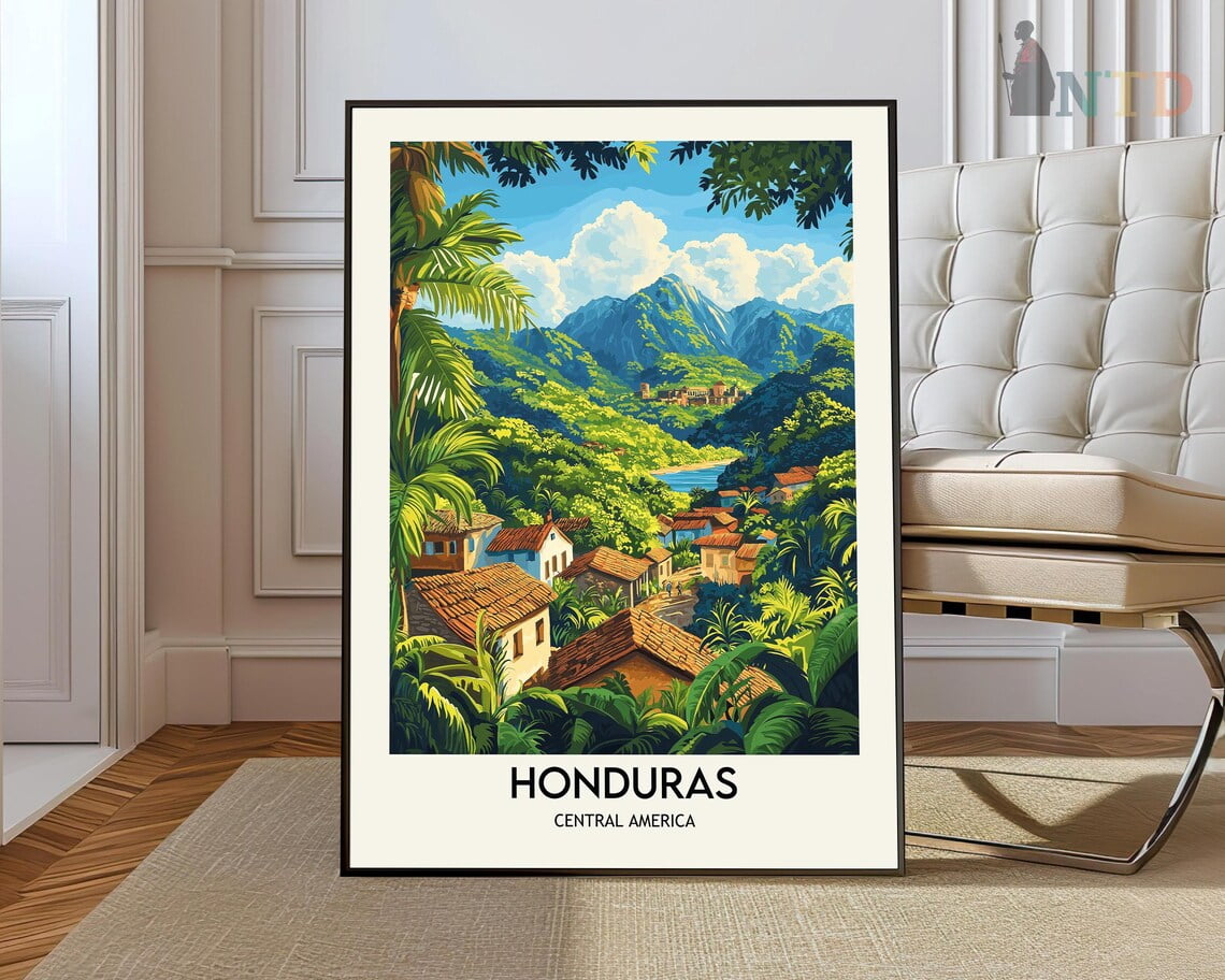 Honduras Print, Honduras Wall Art, Honduras Poster, Honduras Photo ...