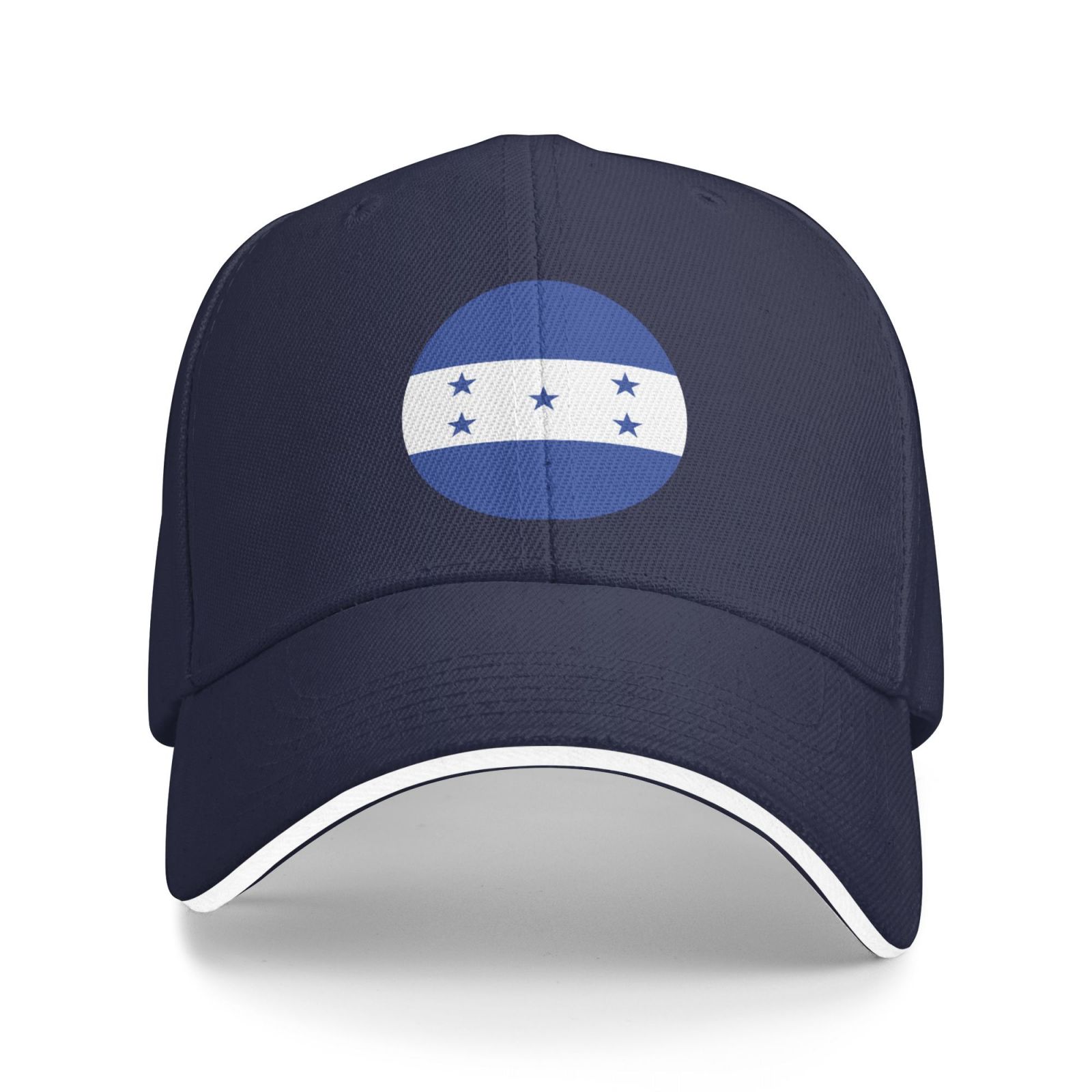 Honduras Round Country Flag Unisex Golf Baseball Cap Adjustable ...