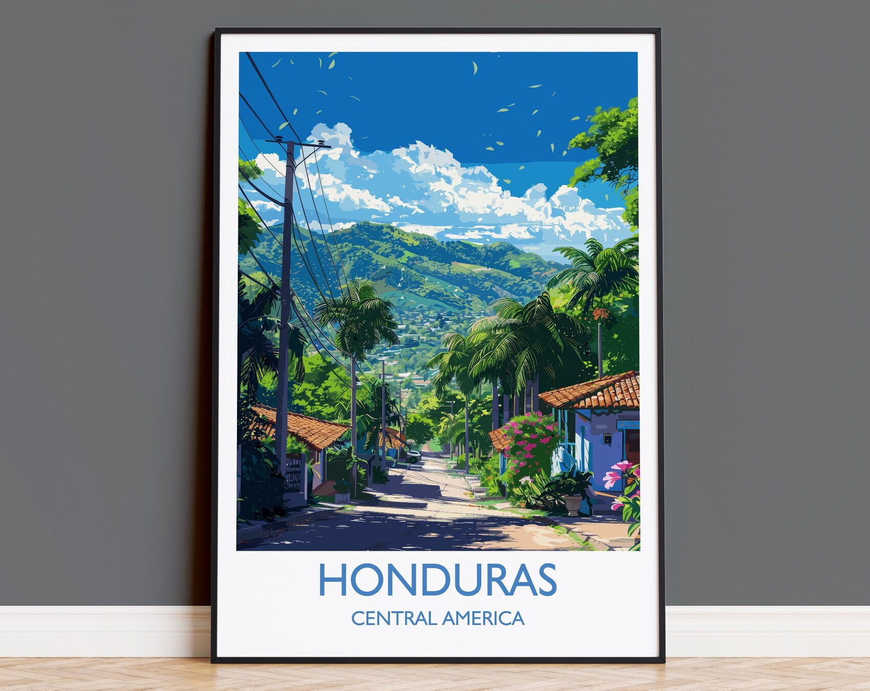 Honduras Travel Print, Travel Poster of Honduras, Central America ...