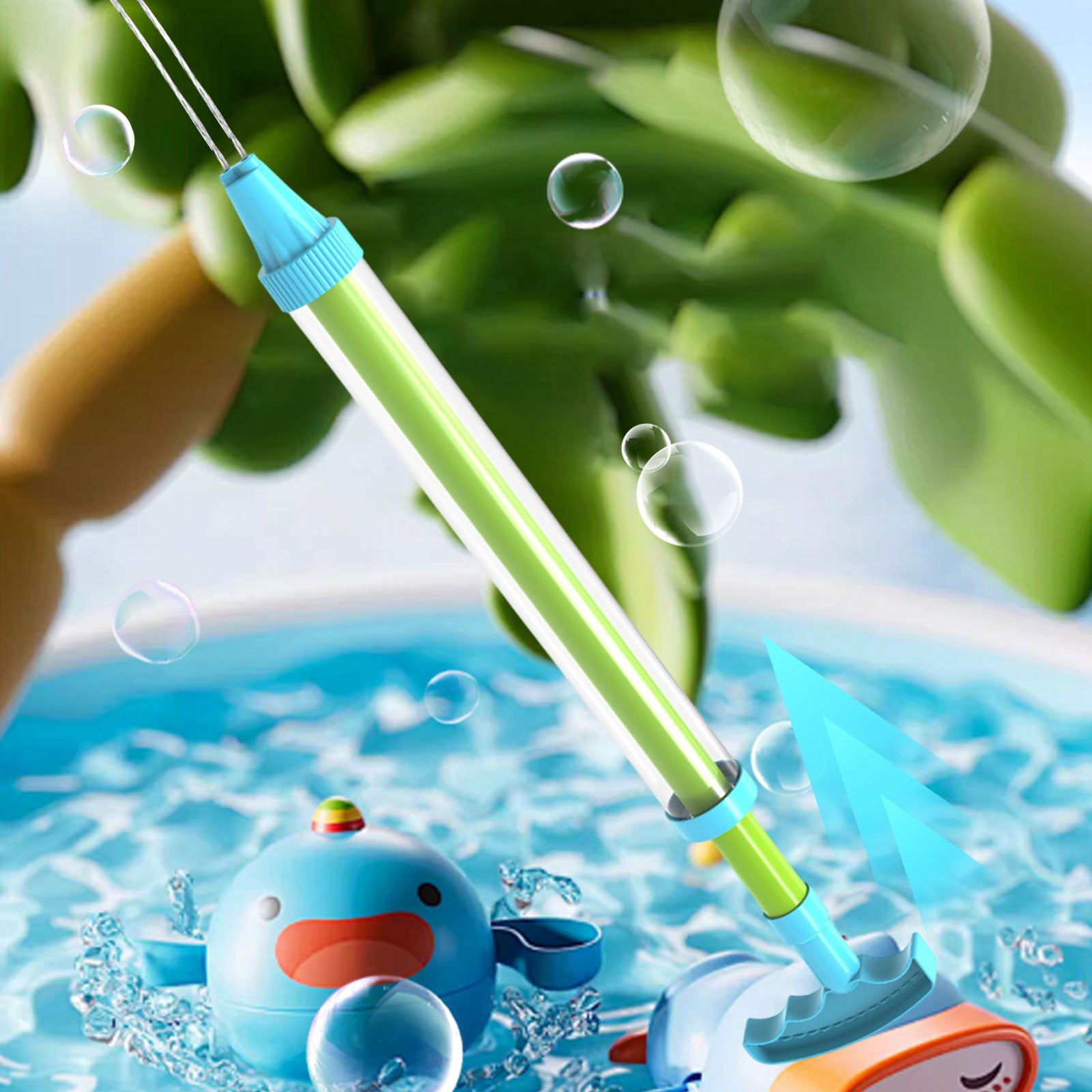 Honeeladyy 1 PC Water Blaster Soaker Gun Summer Blaster Squirt Gun Dual ...