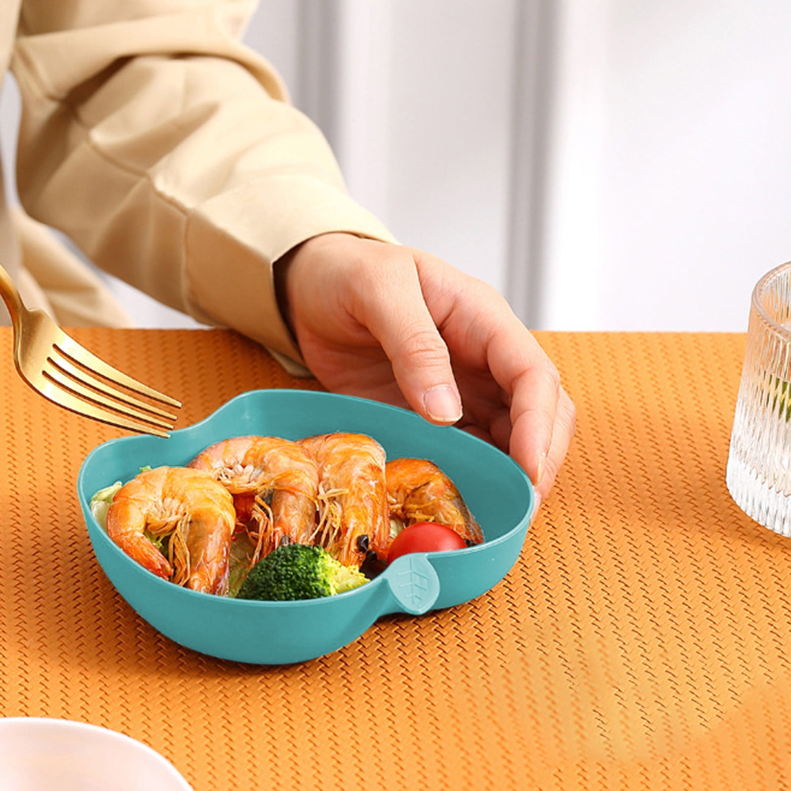 Honeeladyy Apple Shaped Dinner Plates for Kitchen or Picnic, Resuable ...