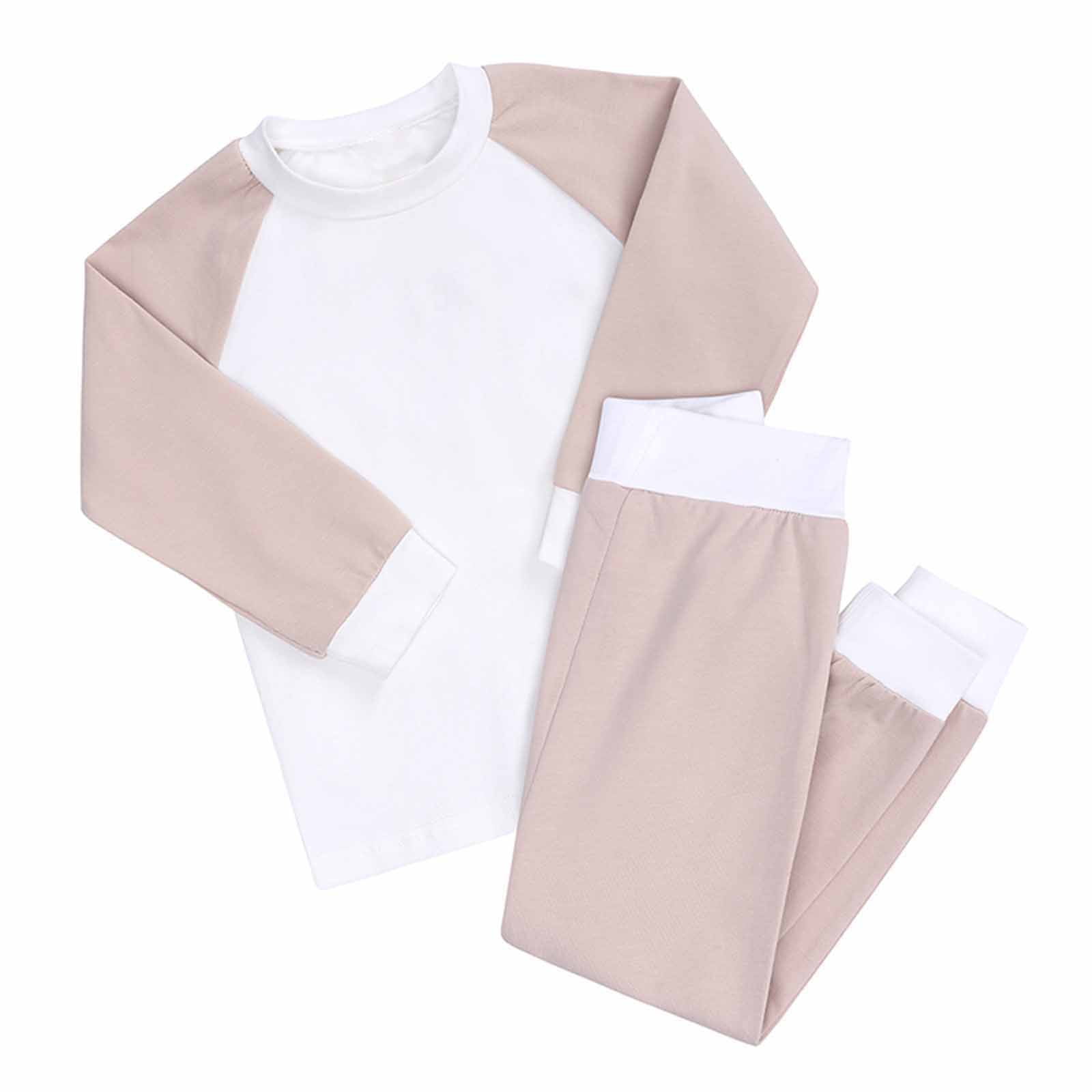 Honeeladyy Baby Boy Girl Clothes Toddler Fall Winter Outfits Solid Color Crewneck Sweatshirt and ...