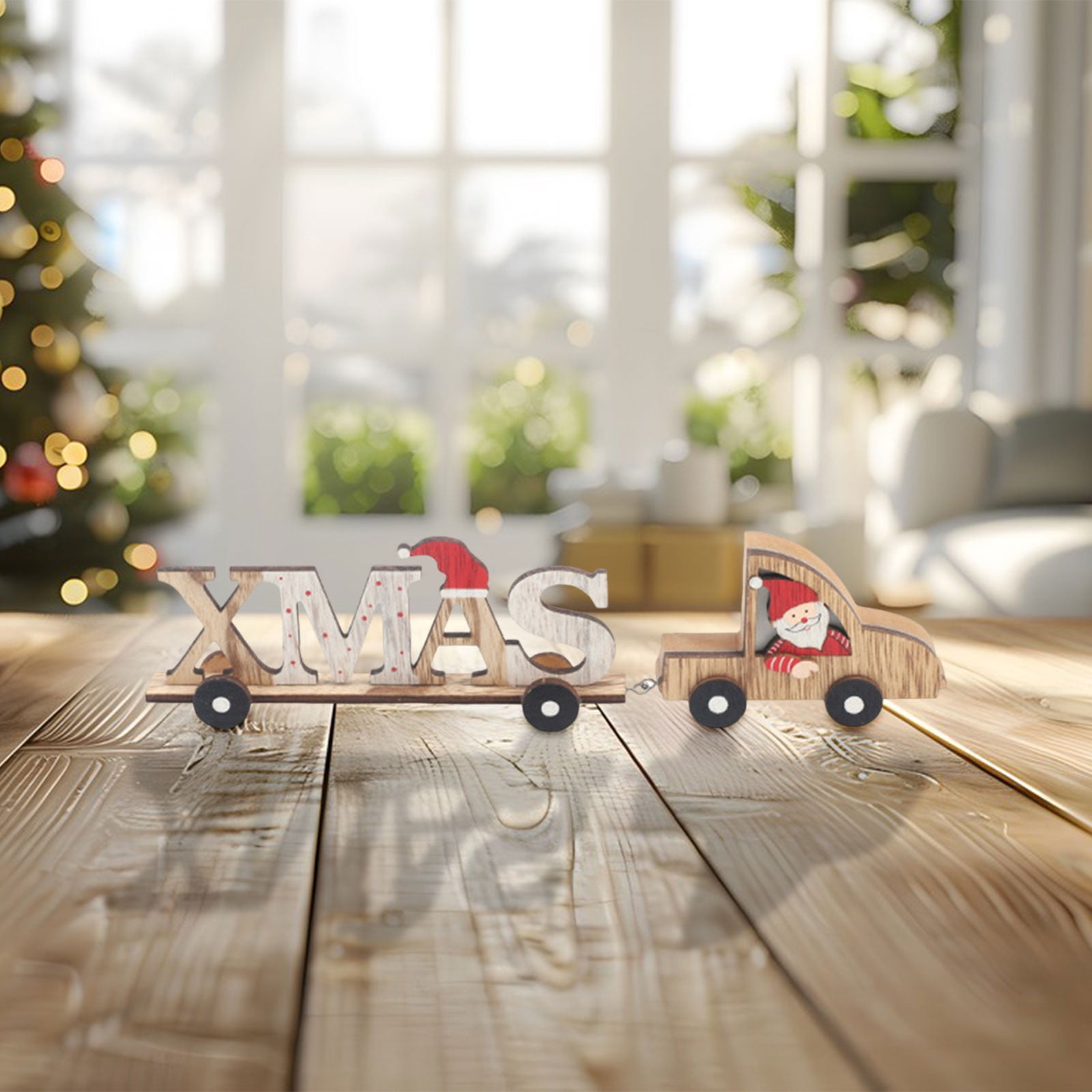 Honeeladyy Christmas Decoration Wood Table Centerpieces Sign Winter ...