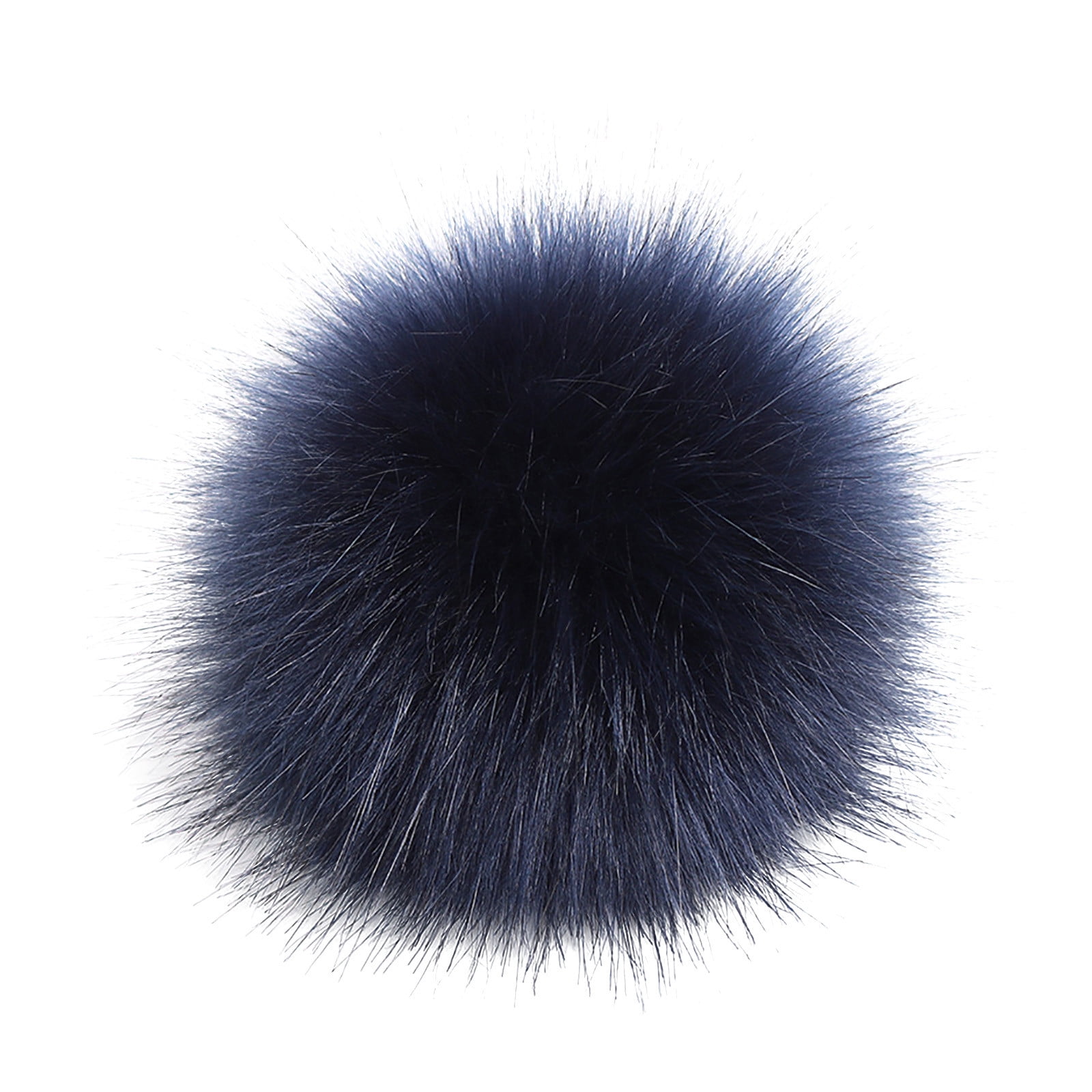 Honeeladyy Faux Fox Fur Pompoms Furry Pom Pom Ball with Elastic Loop ...