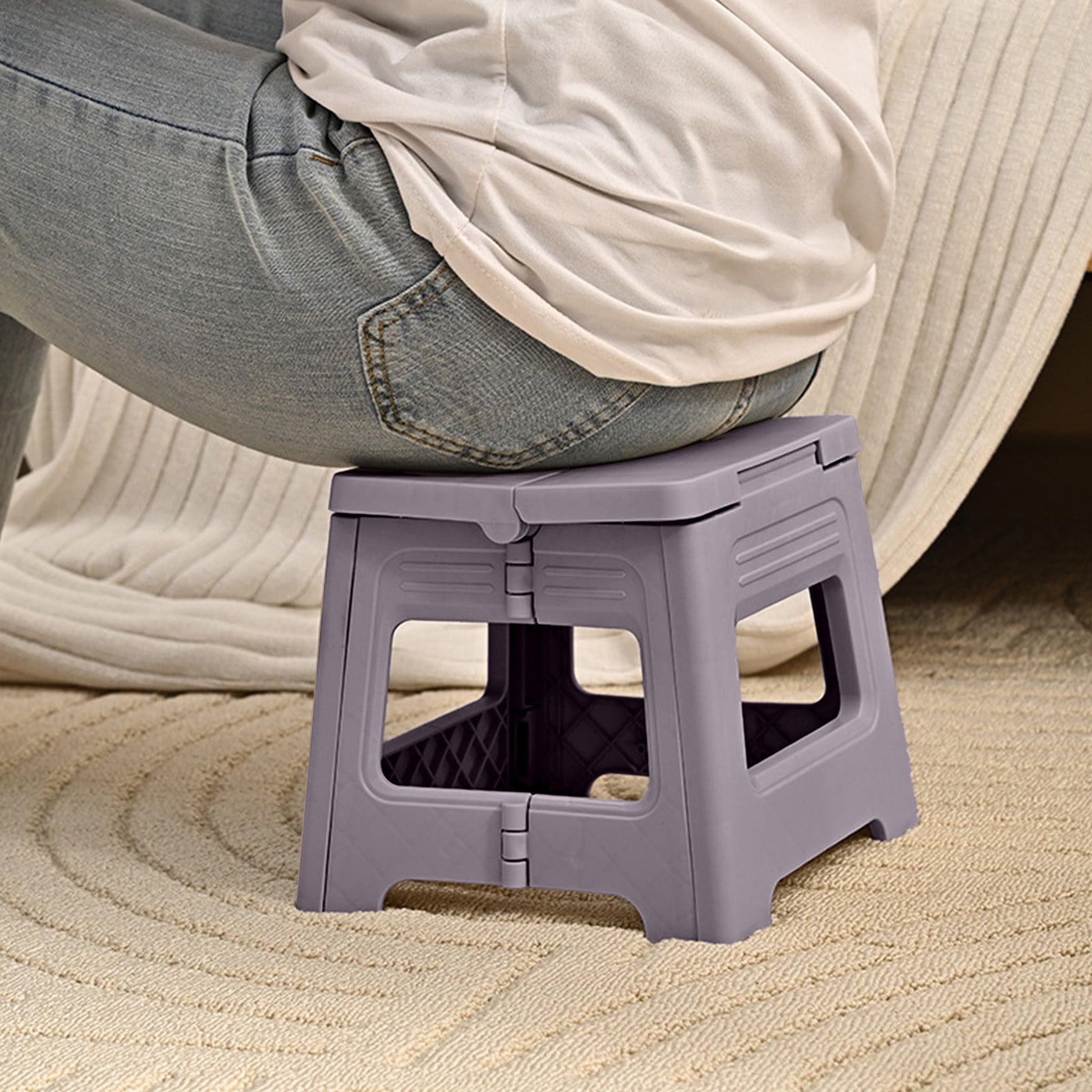 Honeeladyy Folding Step Stool 9", Step Stool, Heavy Duty Step Stools ...
