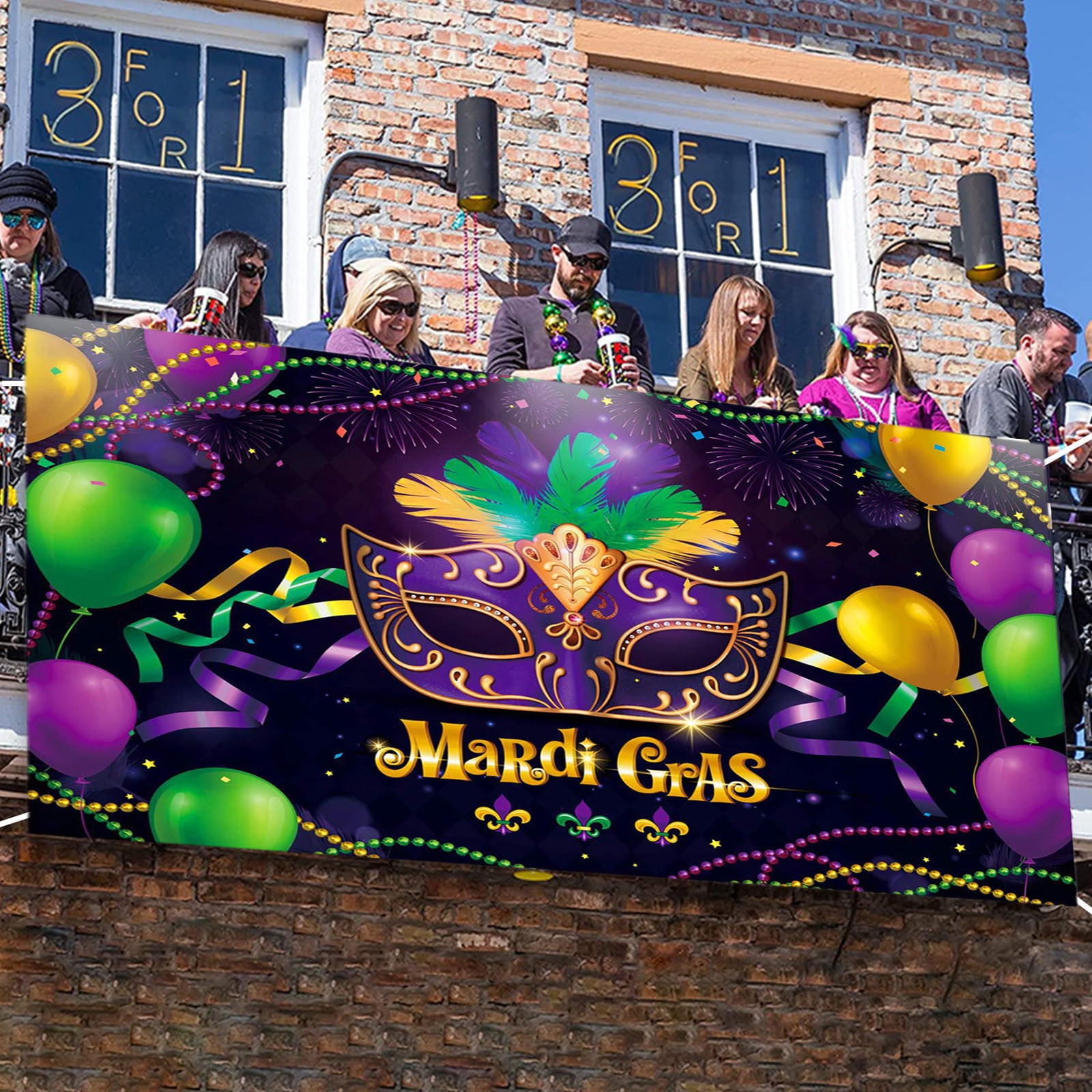 Honeeladyy Mardi Gras Backdrops Carnival Masquerade Mask Photography ...