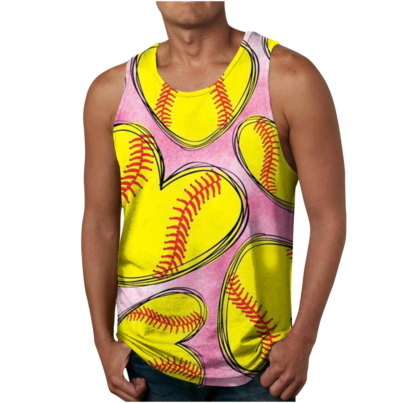 Honeeladyy Men's Summer 3D Digital Printing New Men's Baseball 3d ...