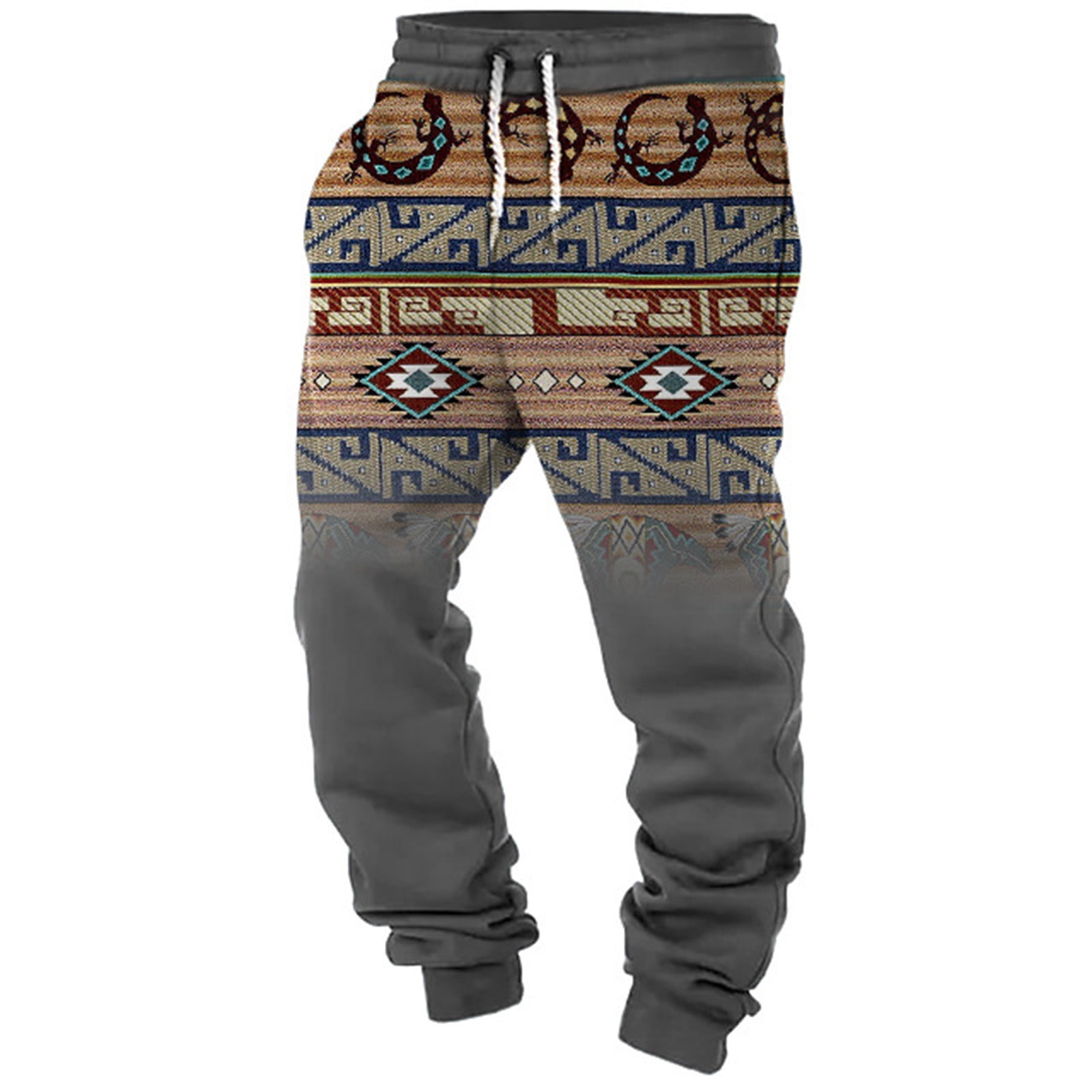 Honeeladyy Mens 3D Printed Pants Winter Graphic Sport Jogging Pants ...