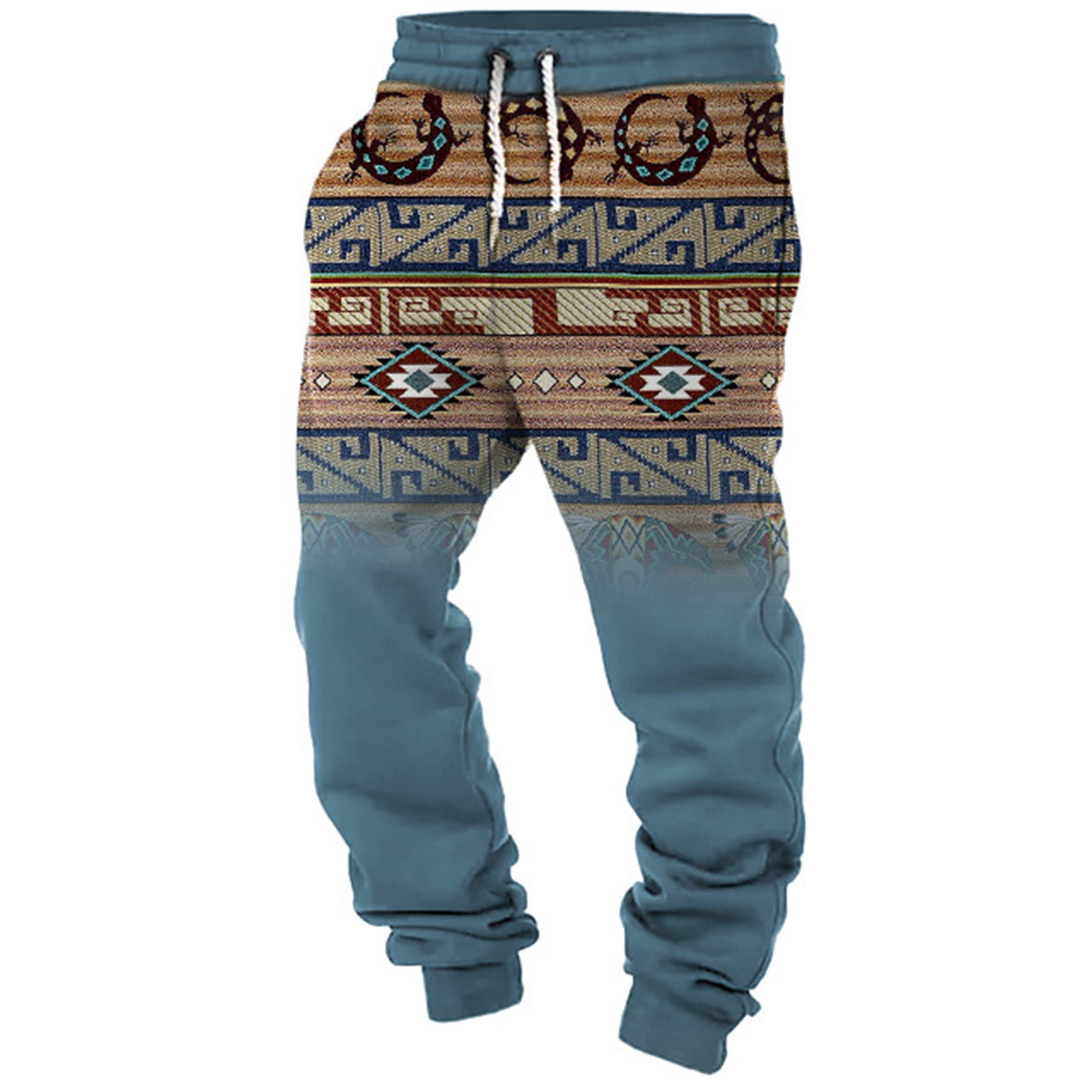 Honeeladyy Mens 3D Printed Pants Winter Graphic Sport Jogging Pants ...