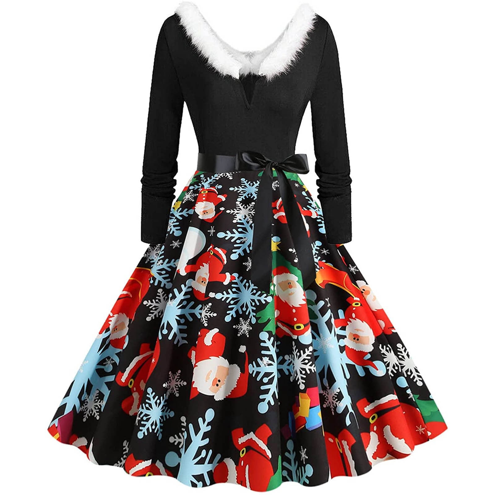 Honeeladyy Sales Christmas Party Dresses for Women Santa Claus Costume ...