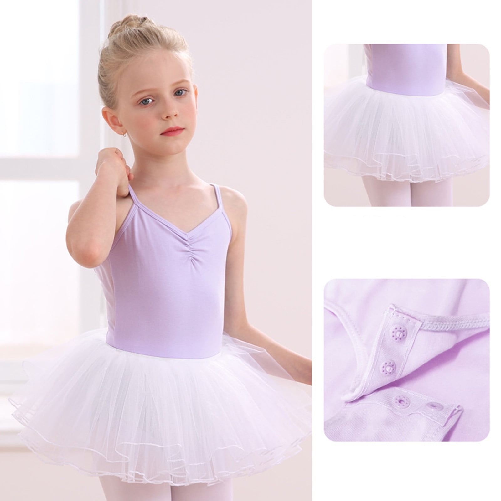Honeeladyy Toddler Girls Camisole Ballet Dance Dress Leotard Ballerina ...