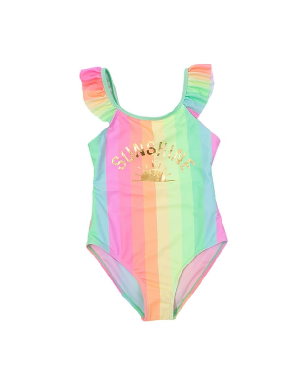 Rainbow Swimsuit Girl