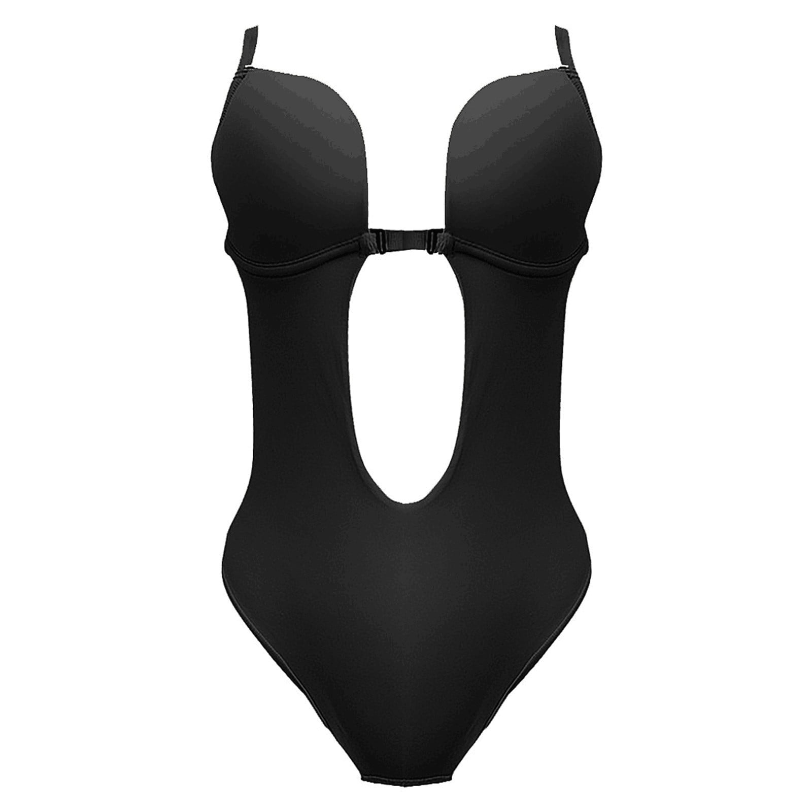 Honeeladyy sexy shapewear bodysuit Women Plunging Sexy Solid Tight ...