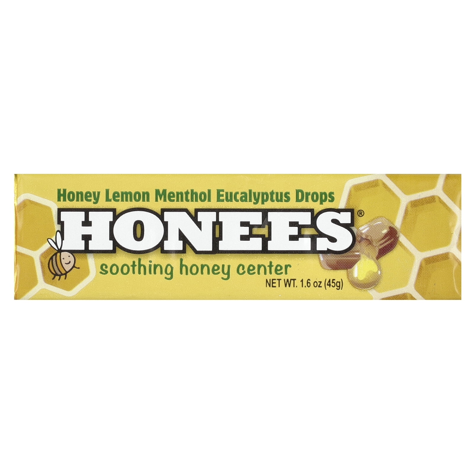 Honees Cough Drop Bars Honey Lemon 1.6oz HSA/FSA Eligible - Walmart.com