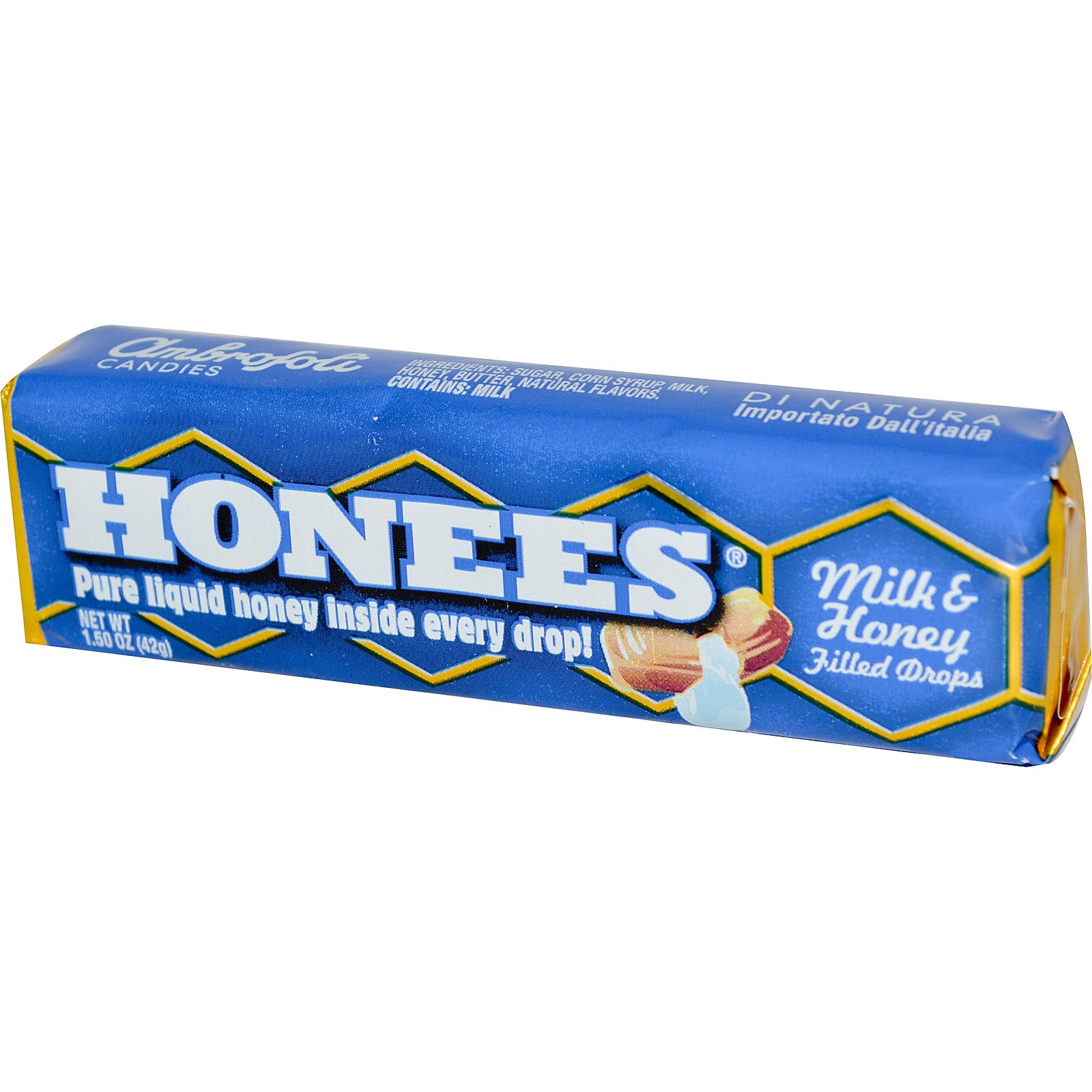 Honees, Milk & Honey Filled Drops, 1.50 oz(Pack of 4) - Walmart.com
