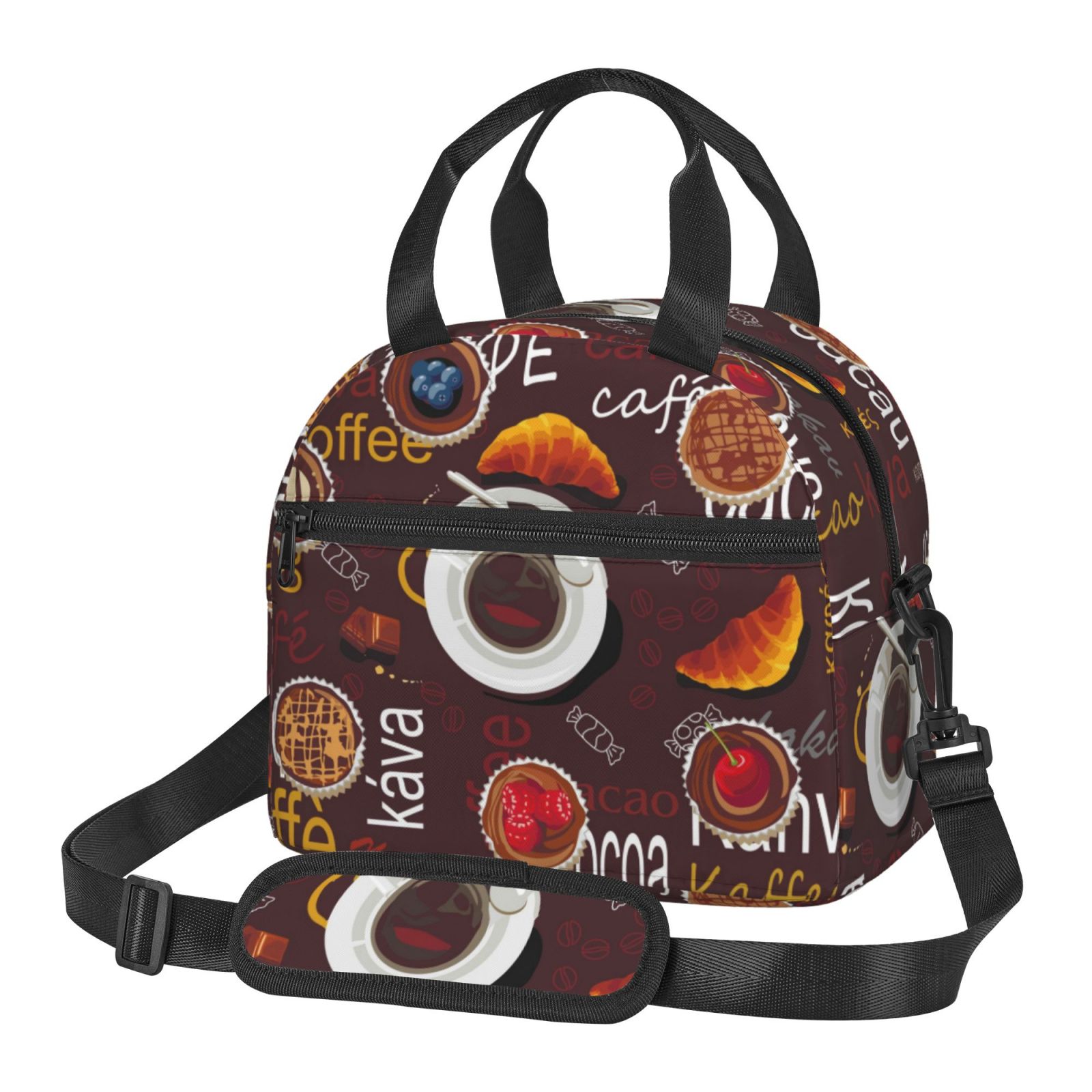 Honeii A Cup Of Black Coffee On A Saucer for Insulated Lunch Box, Lunch ...