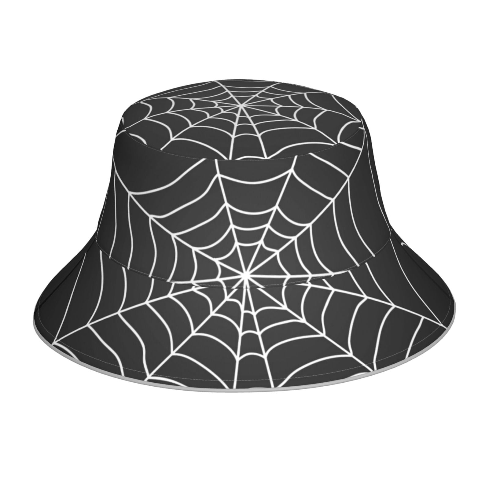 Honeii A Web With A Spider for Unisex Bucket Hat Waterproof Rain Hat ...