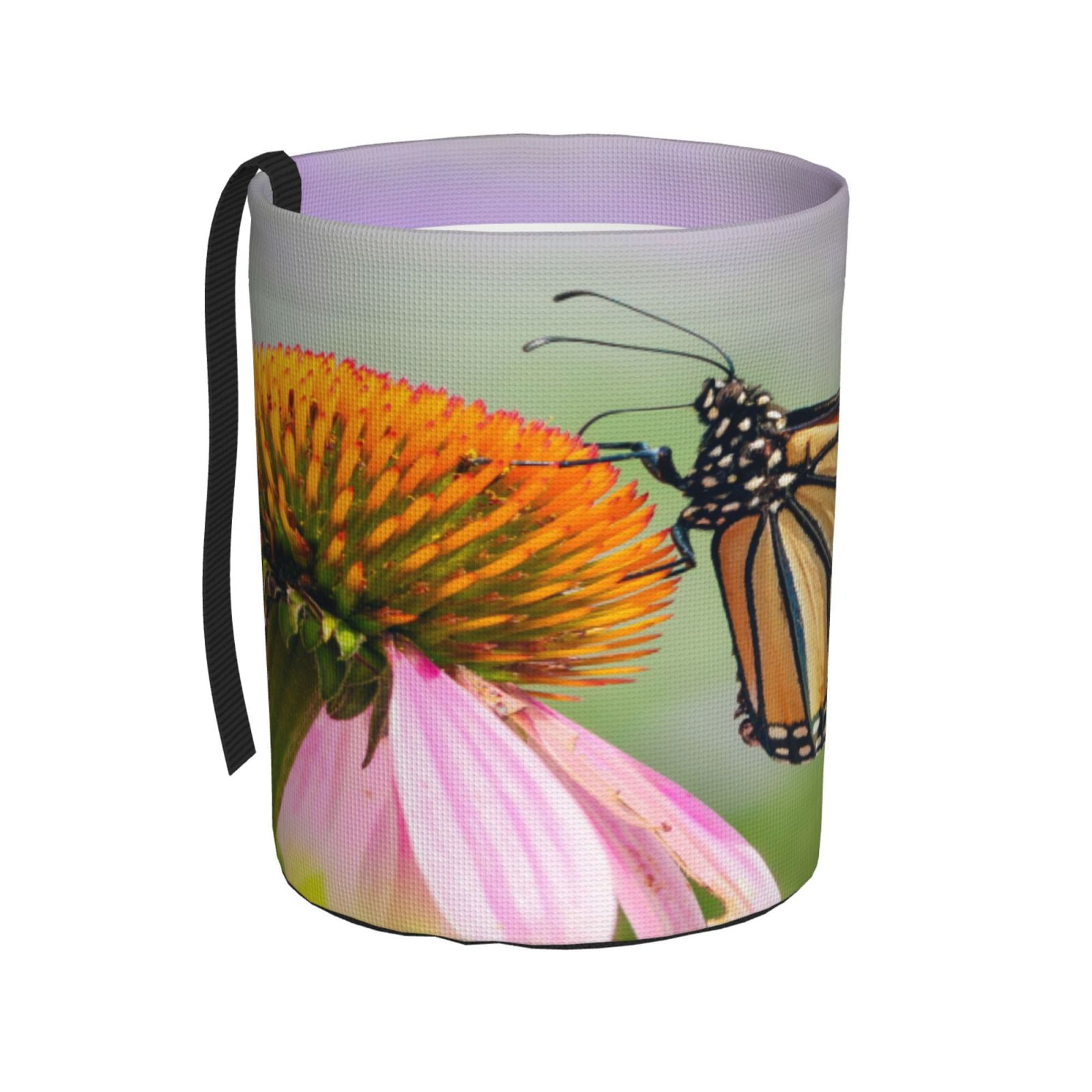 Honeii A monarch butterfly Print Waterproof Car Trash Can,Waterproof ...