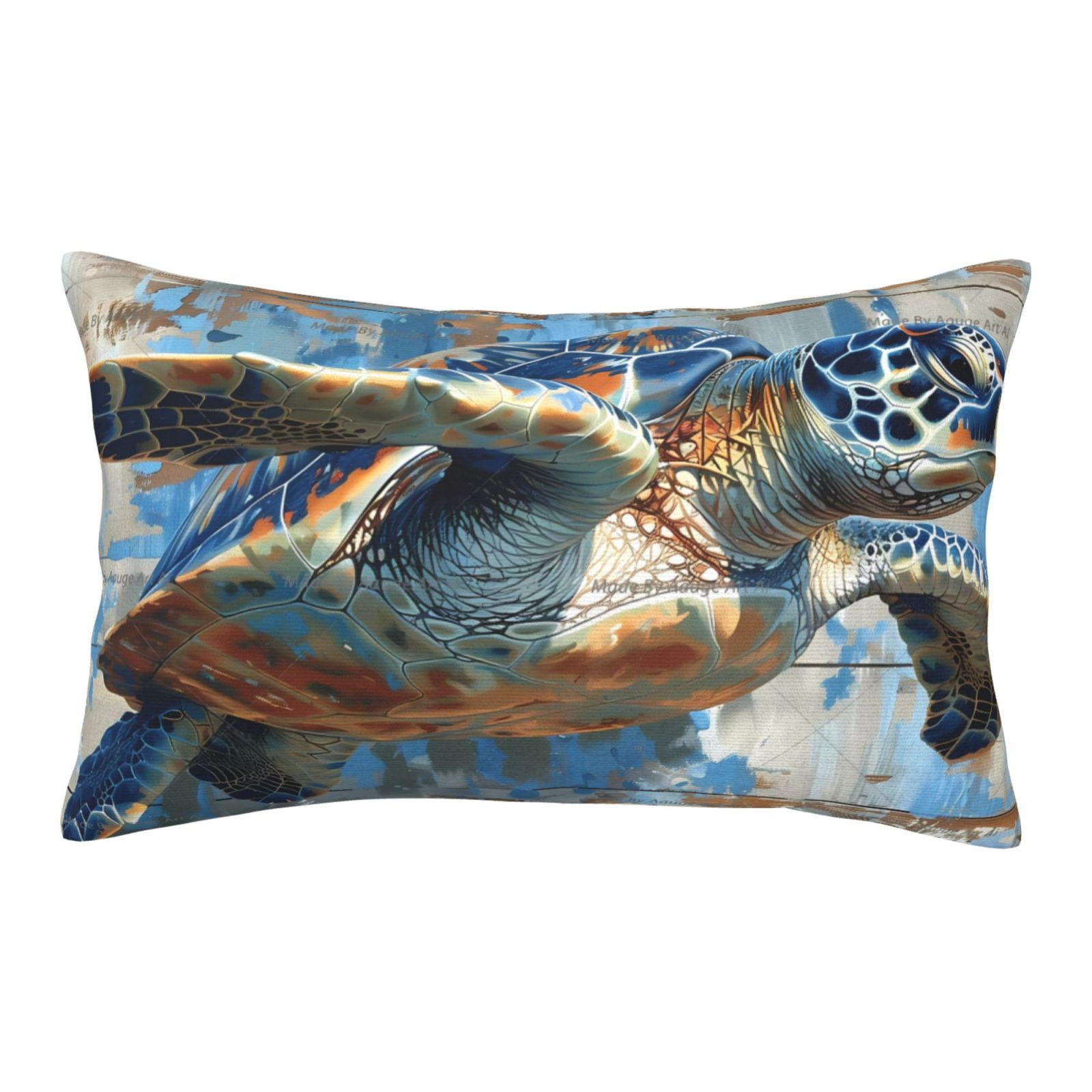 Honeii Abstract Sea Turtle Pattern Decorative Throw Pillow Case ...