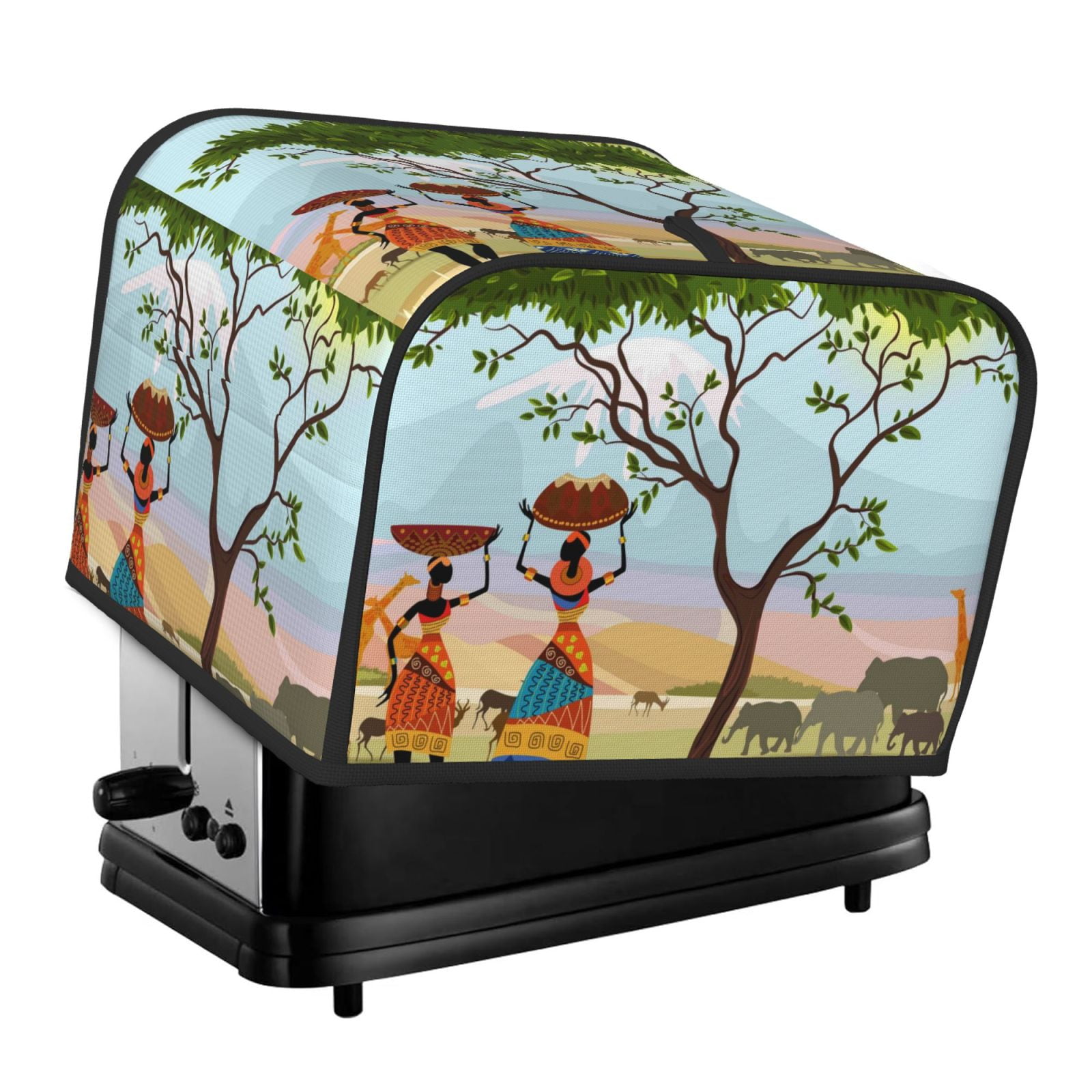 Honeii African Women Print 4 slice Toaster Cover, Two Slice Toaster ...